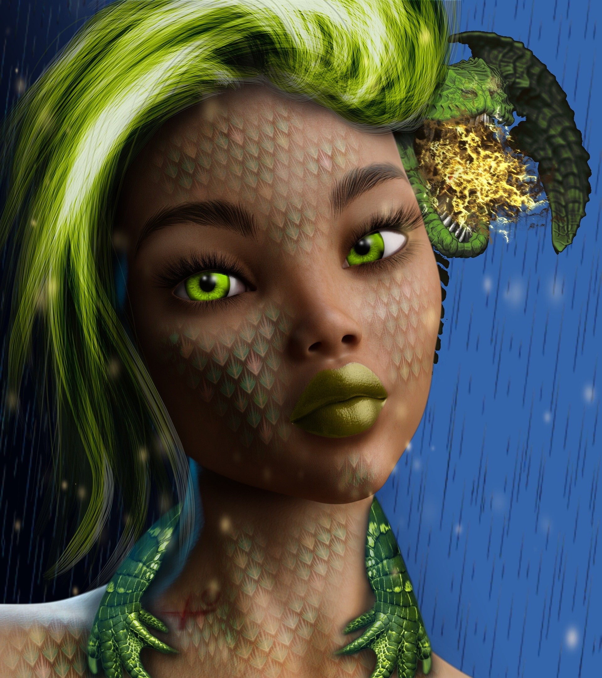 ArtStation - Green Girl
