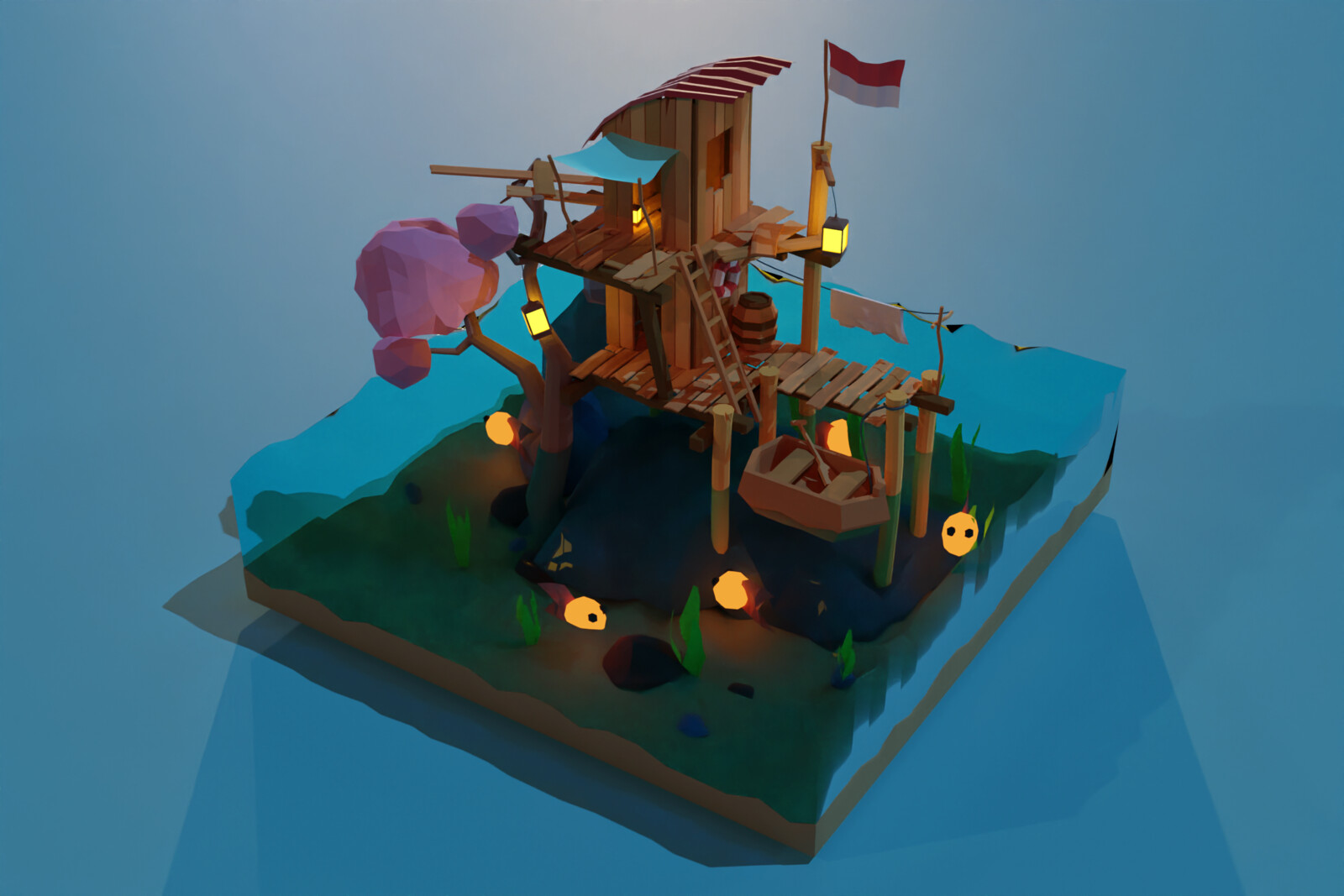 Reviio - Low poly Sea Shack
