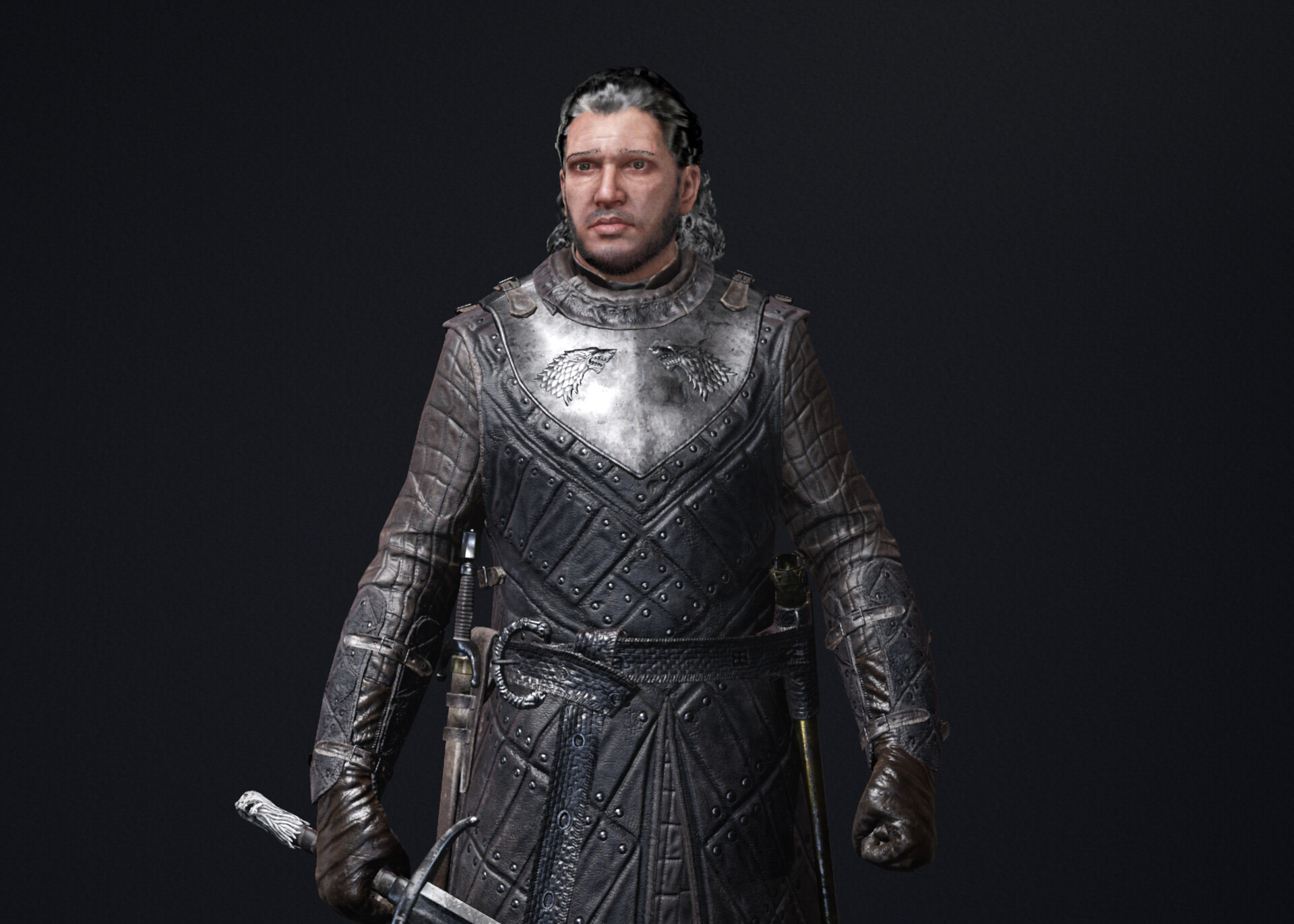 ArtStation - Jon snow 3D modeling