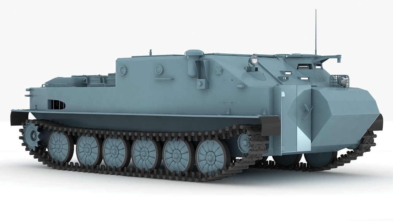 ArtStation - BTR-50 ambulance