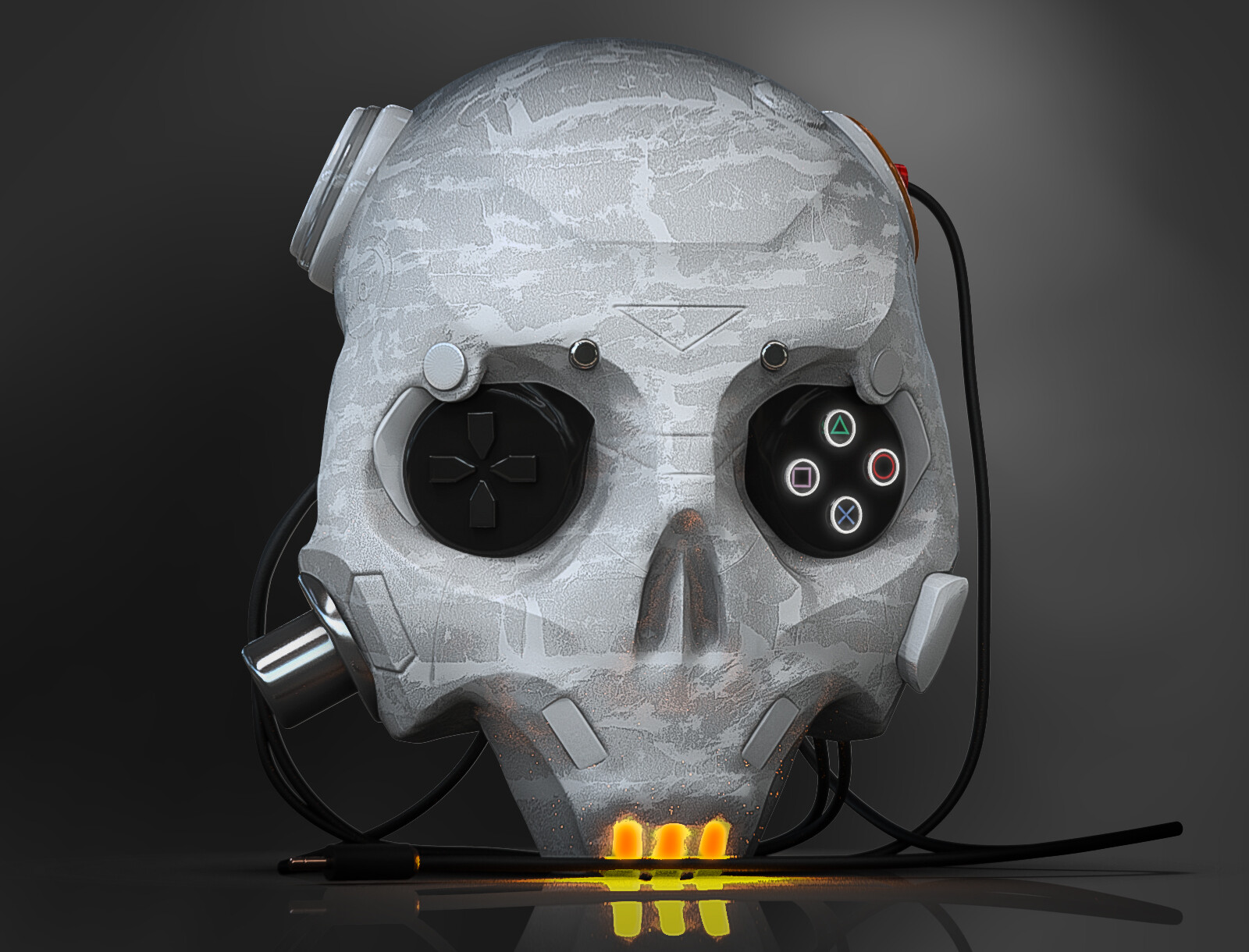 ArtStation - Gaming skull quick sculpt