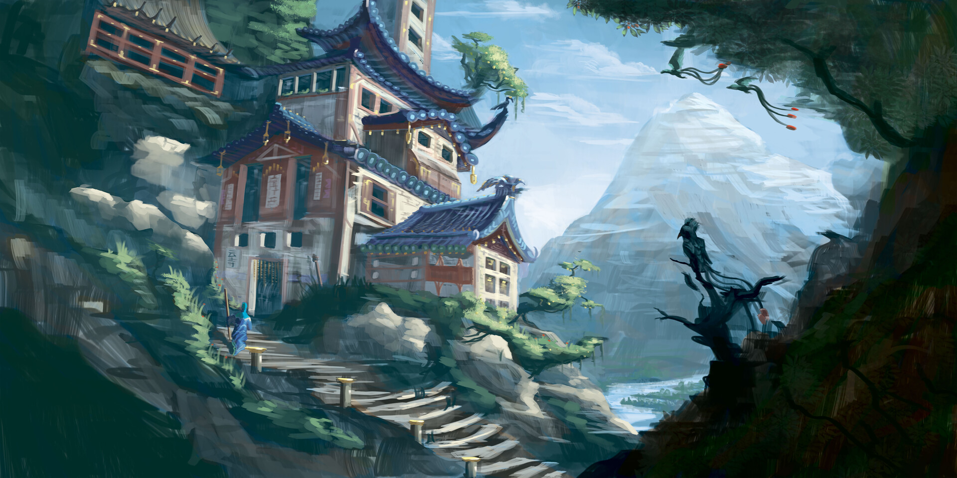 ArtStation - Cloud Monastery 2
