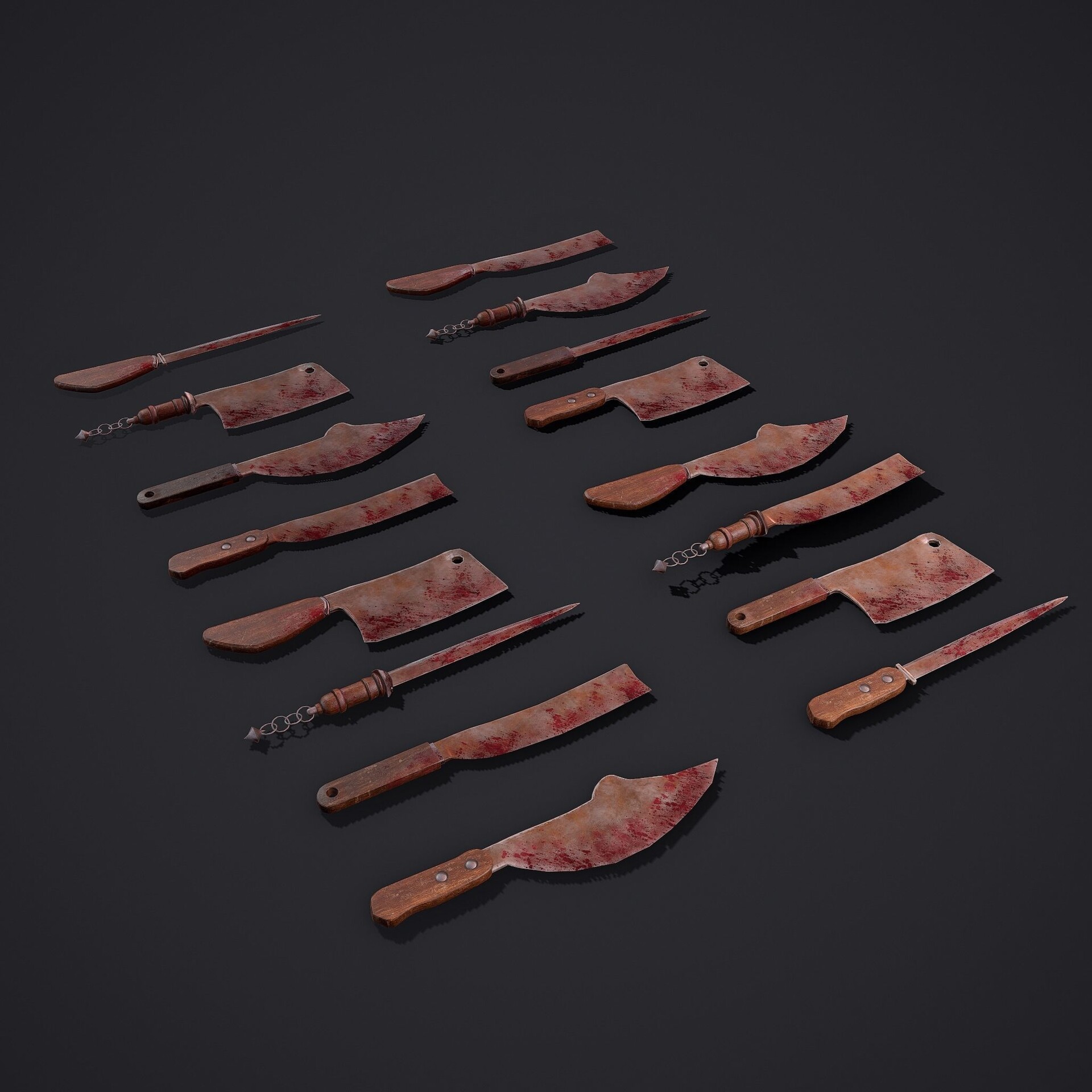 ArtStation - Butchers Knives
