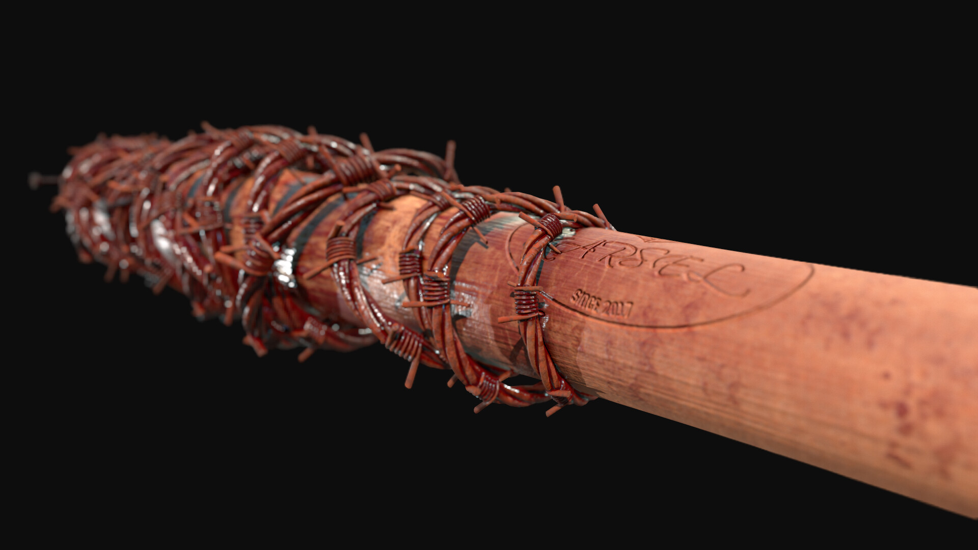 Karthik Naga Bhopathi.N - Barbed Wire Baseball bat