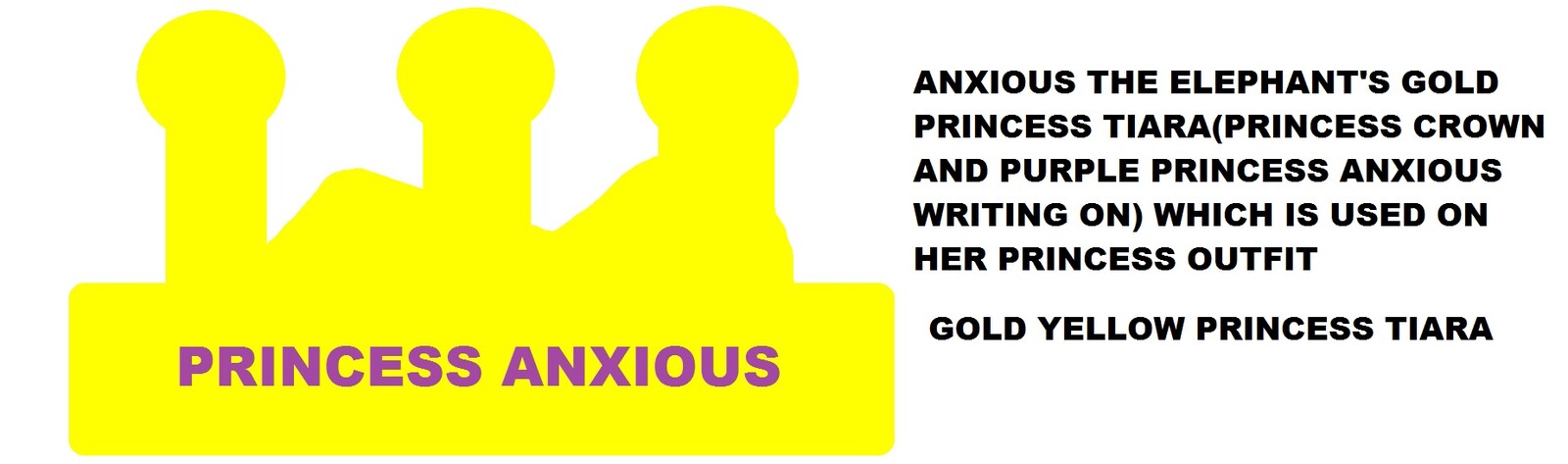 AwesomeDesignsROCK29 - Anxious The Elephant's Gold Princess Tiara
