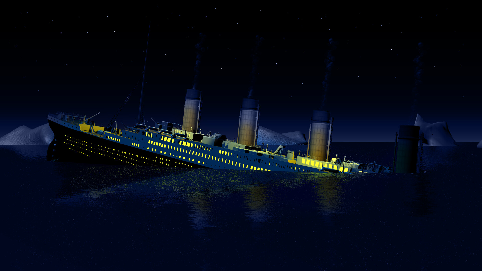 ArtStation - Sinking of Titanic