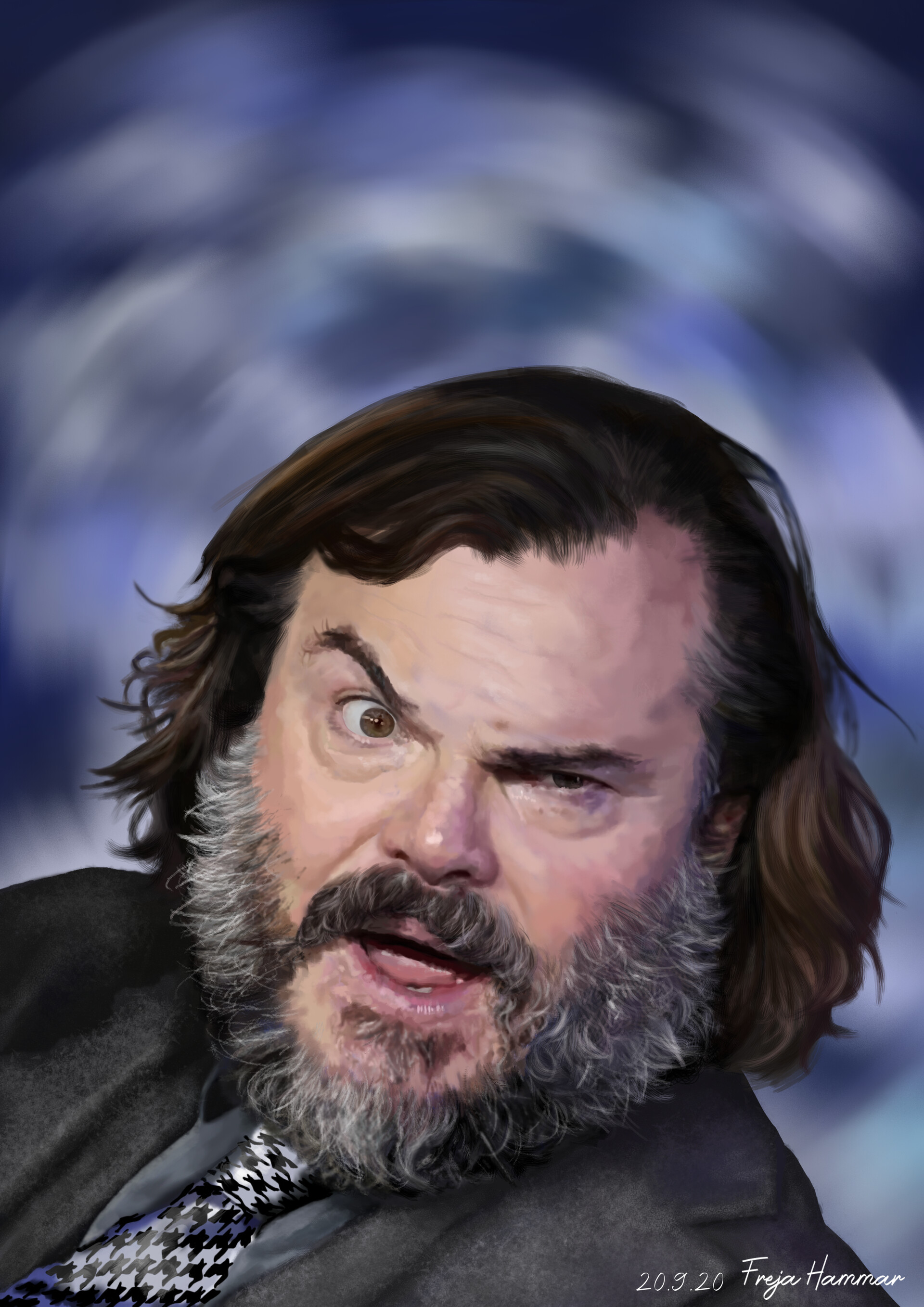 ArtStation - Jack Black Portrait