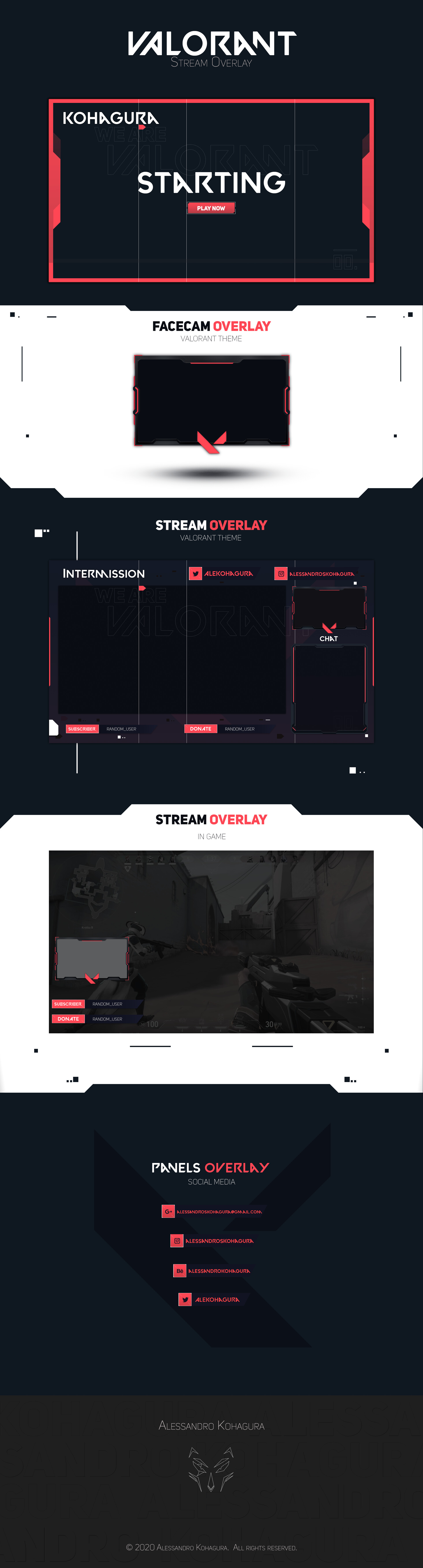 ArtStation - Stream Overlay Valorant Theme