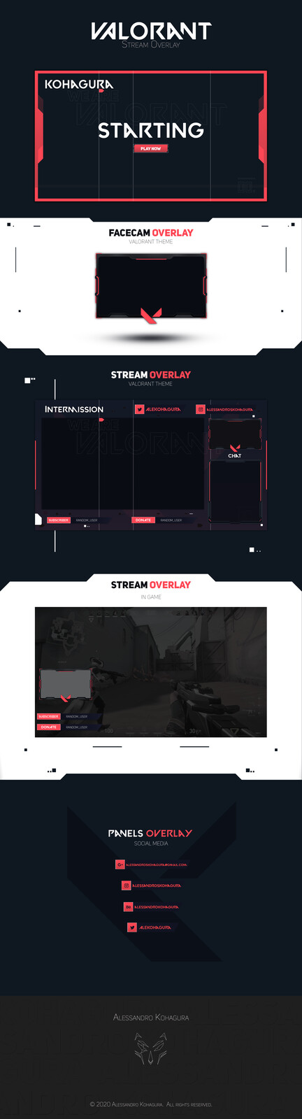 Alessandro Kohagura - Stream Overlay Valorant Theme