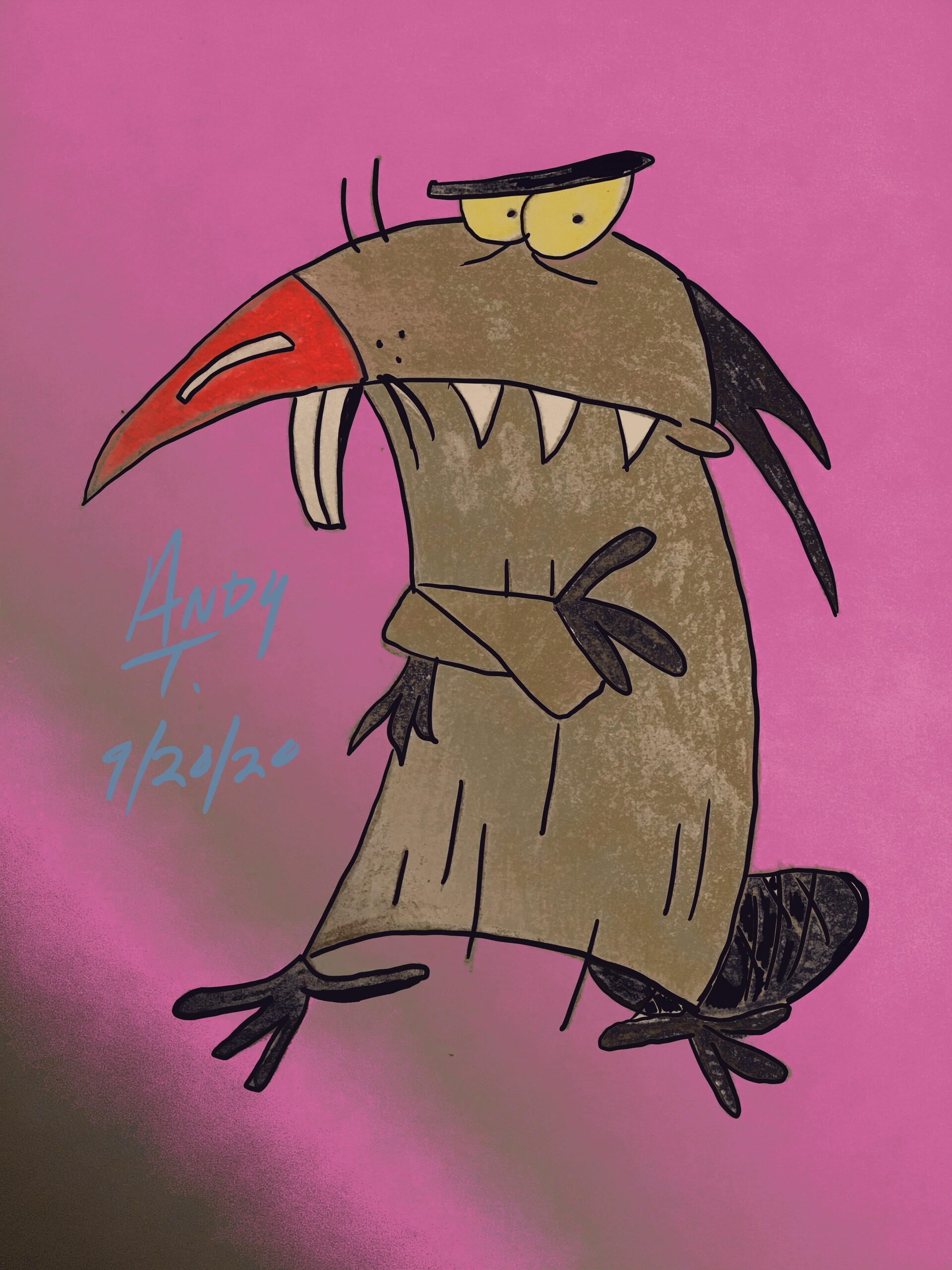 ArtStation - Daggett from ‘Angry Beavers’