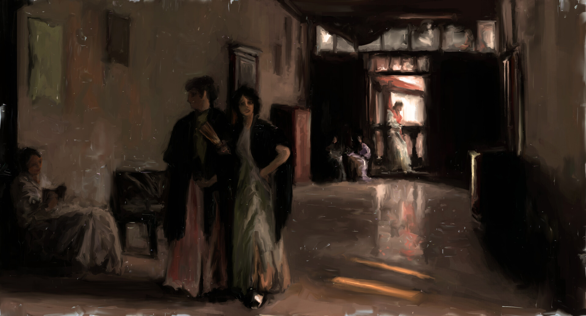 ArtStation - venetian interior - sargent study