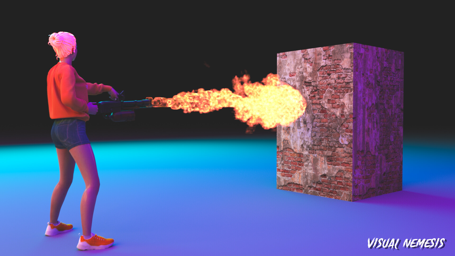 ArtStation - Flamethrowing