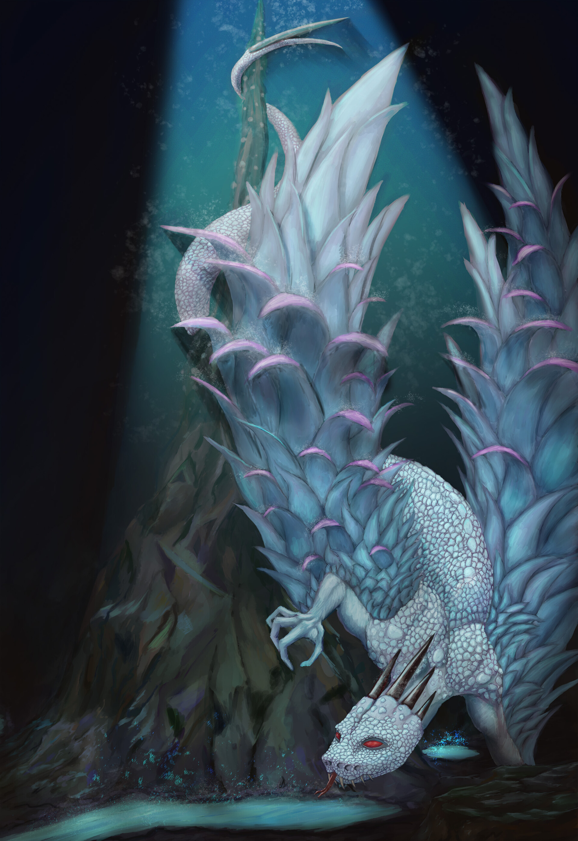 ArtStation - Wyrm dragon painting