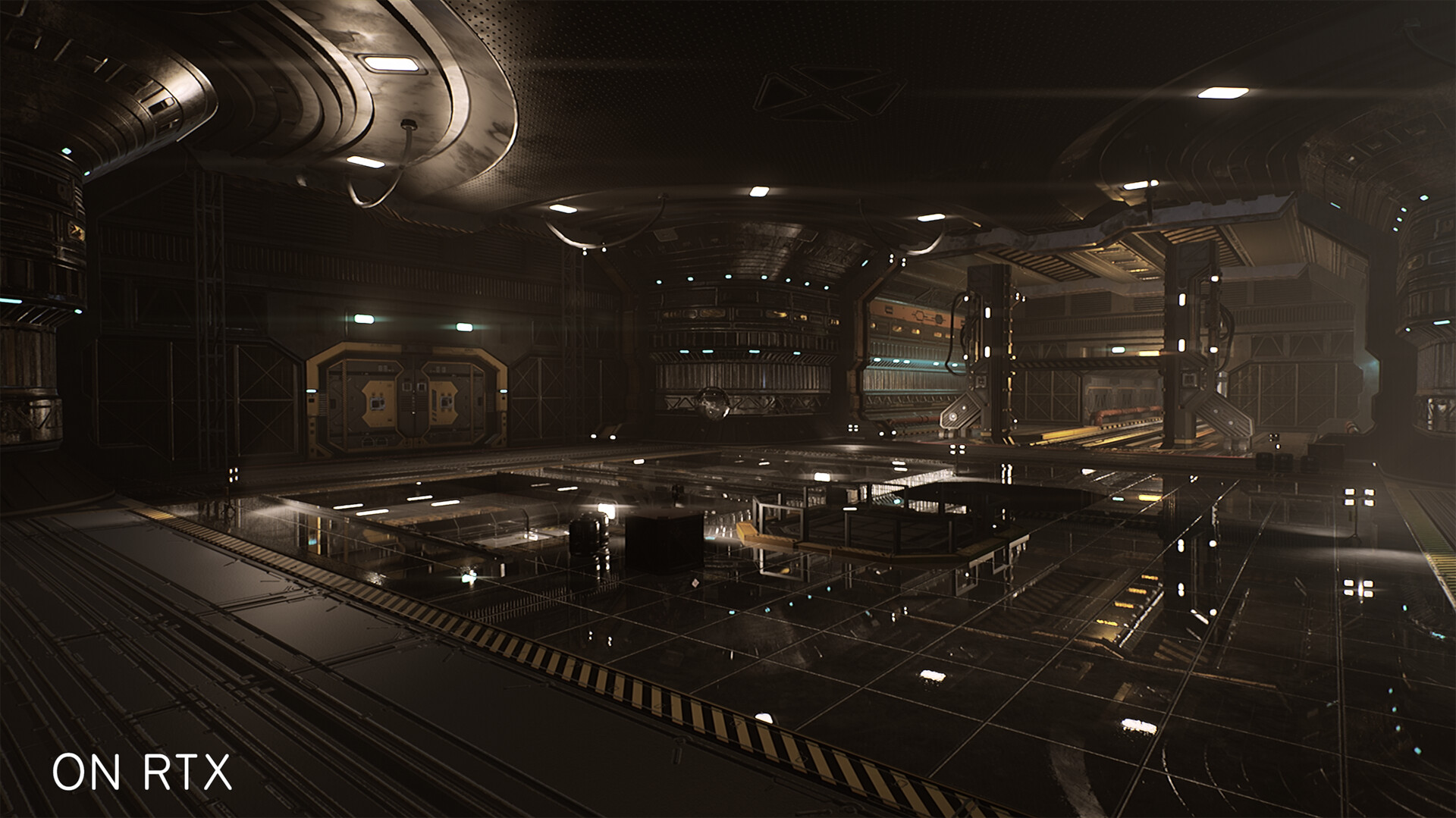 ArtStation - Sci-Fi Launch Maintenance Facility / Hangar Finall