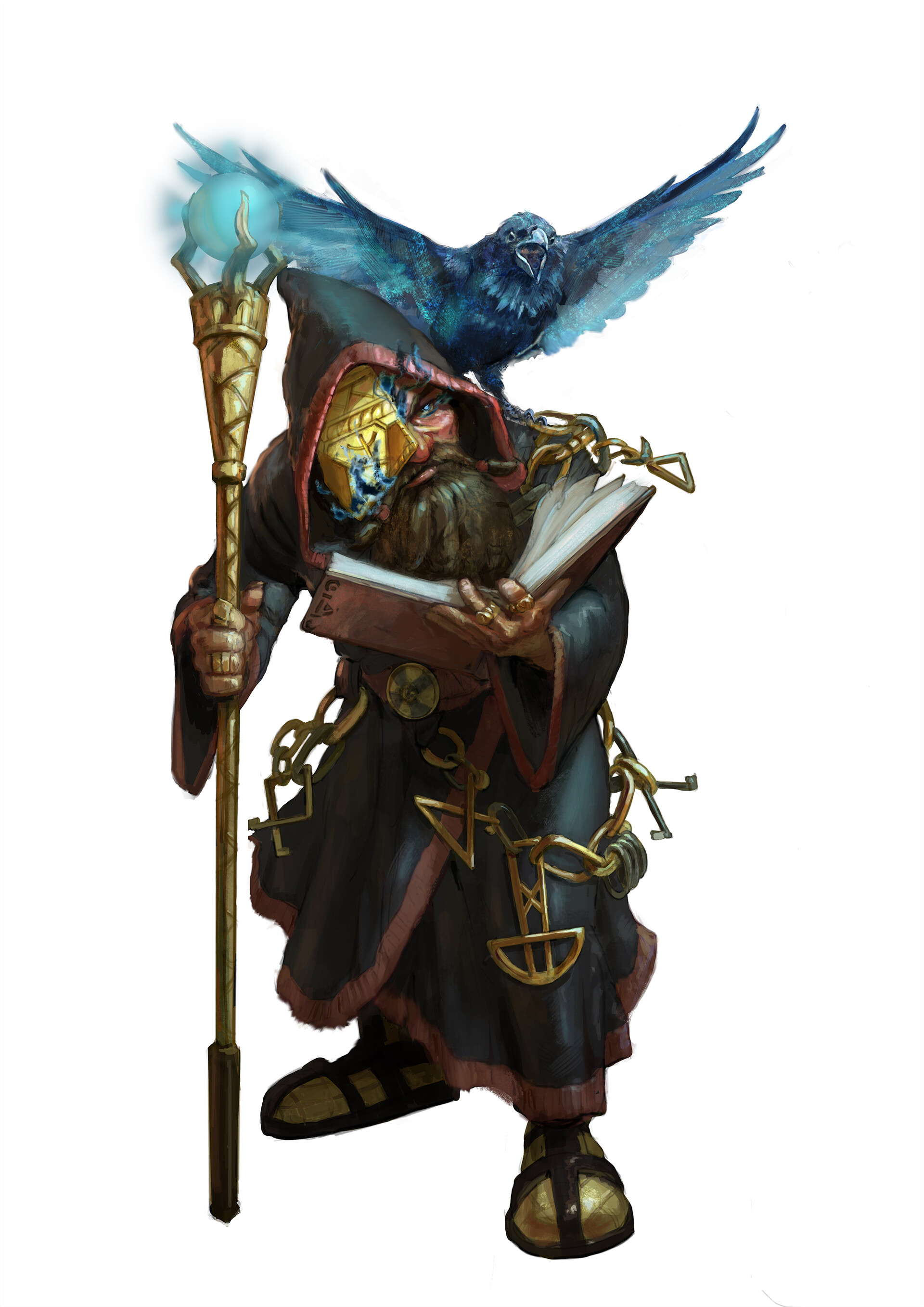 ArtStation - Dwarf dark wizard