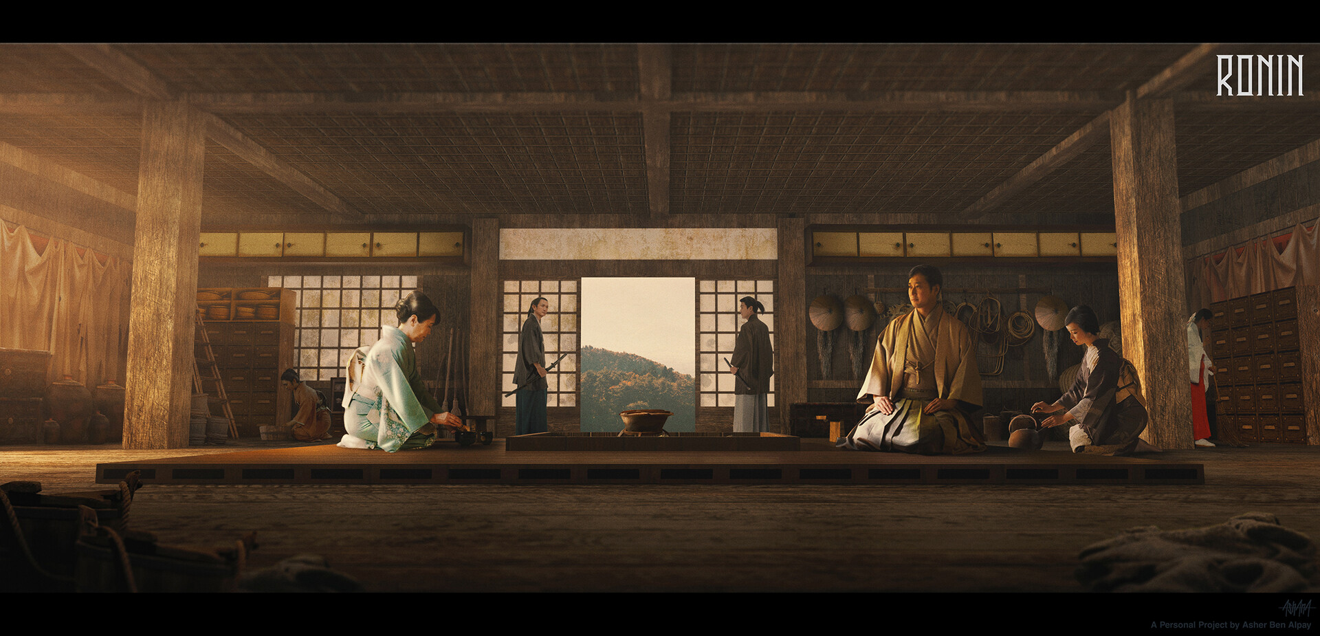 ArtStation - RONIN Village - Interior Design