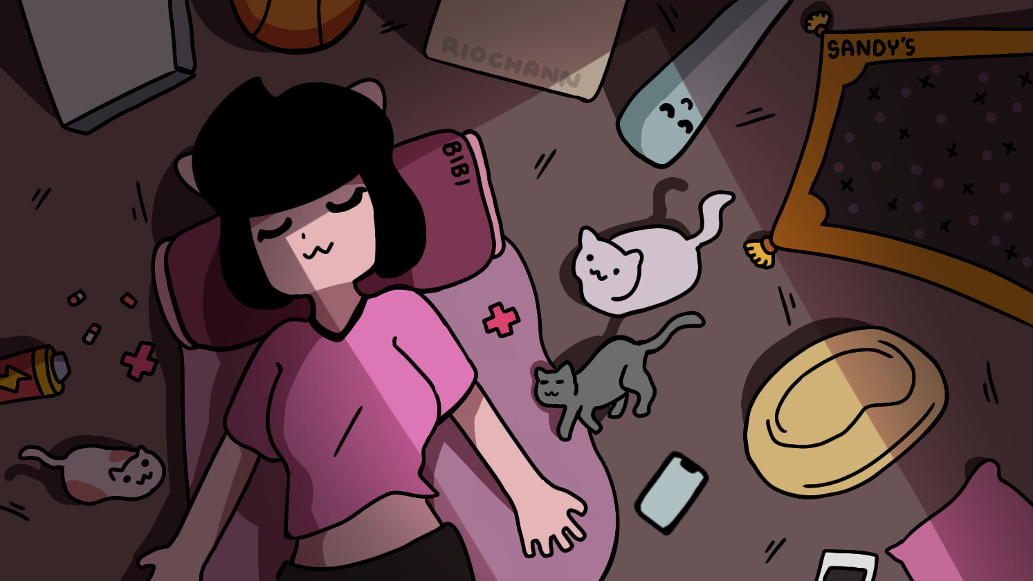 ArtStation - Cool Cats Sleep!