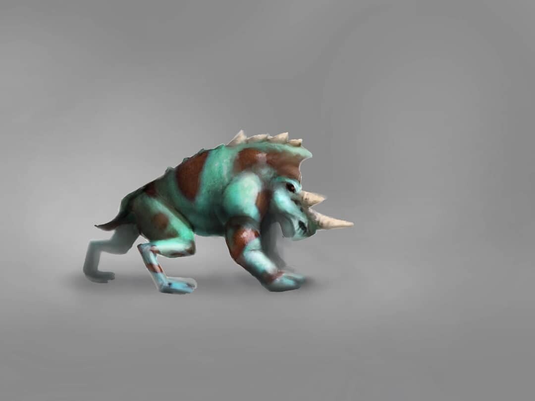 ArtStation - Poison dart rhino-frog