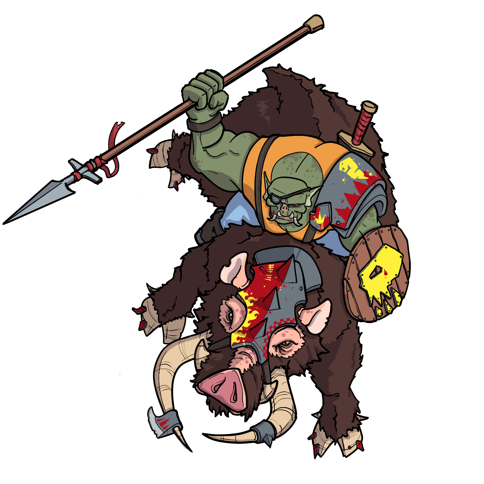 Alex Holland - Orc Sprites for Dungeons and Dragons