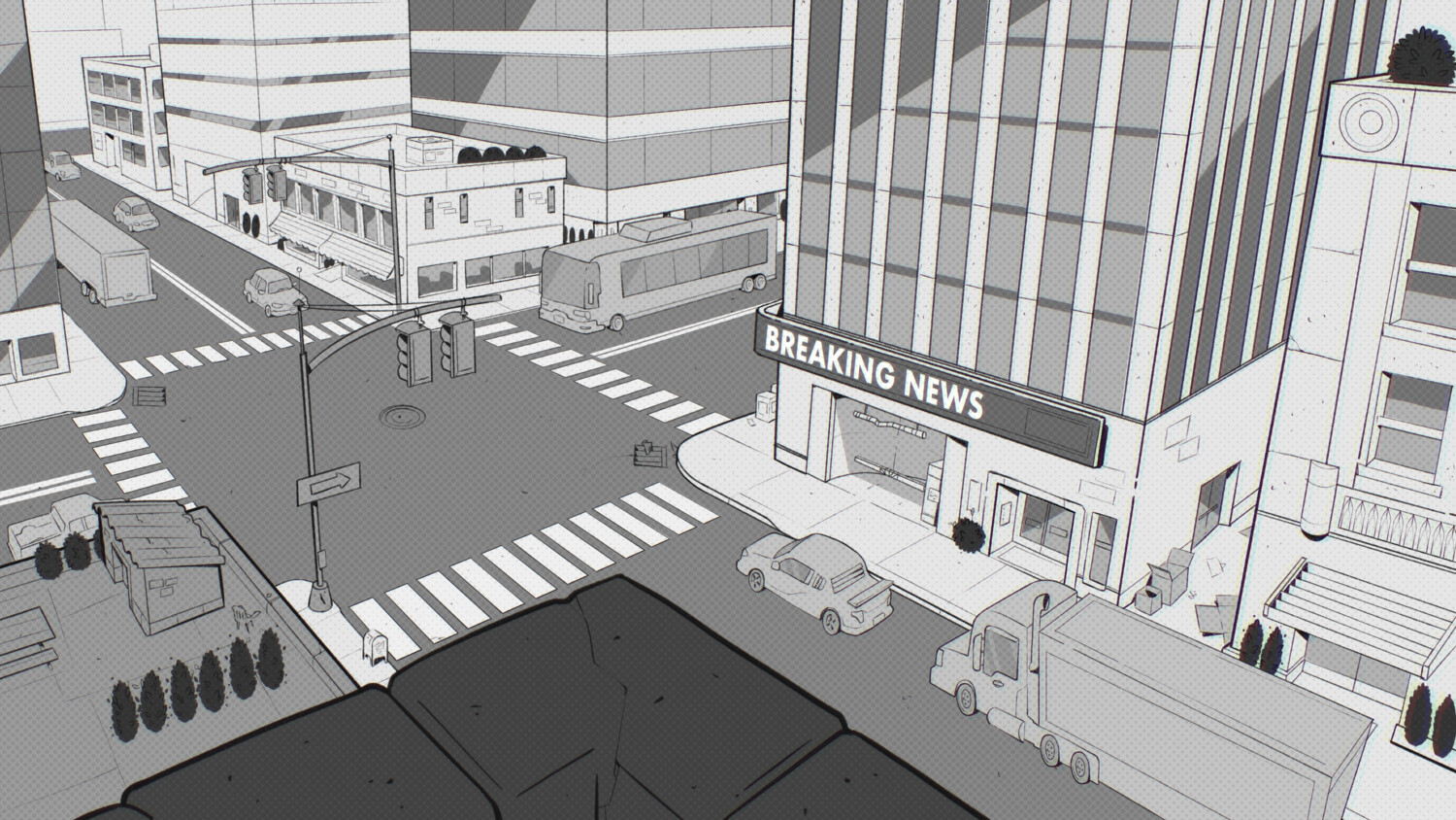 ArtStation - City Background Design