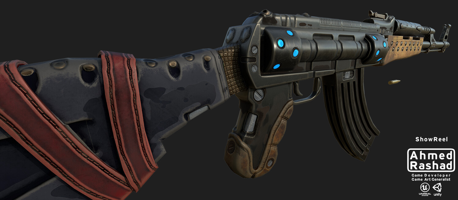 ArtStation - Stylized Assault Rifle