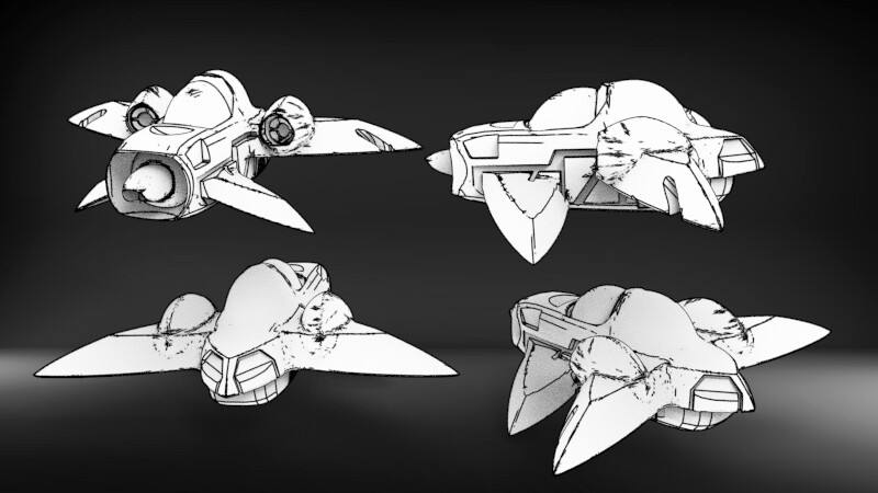 ArtStation - Spaceship comic concept