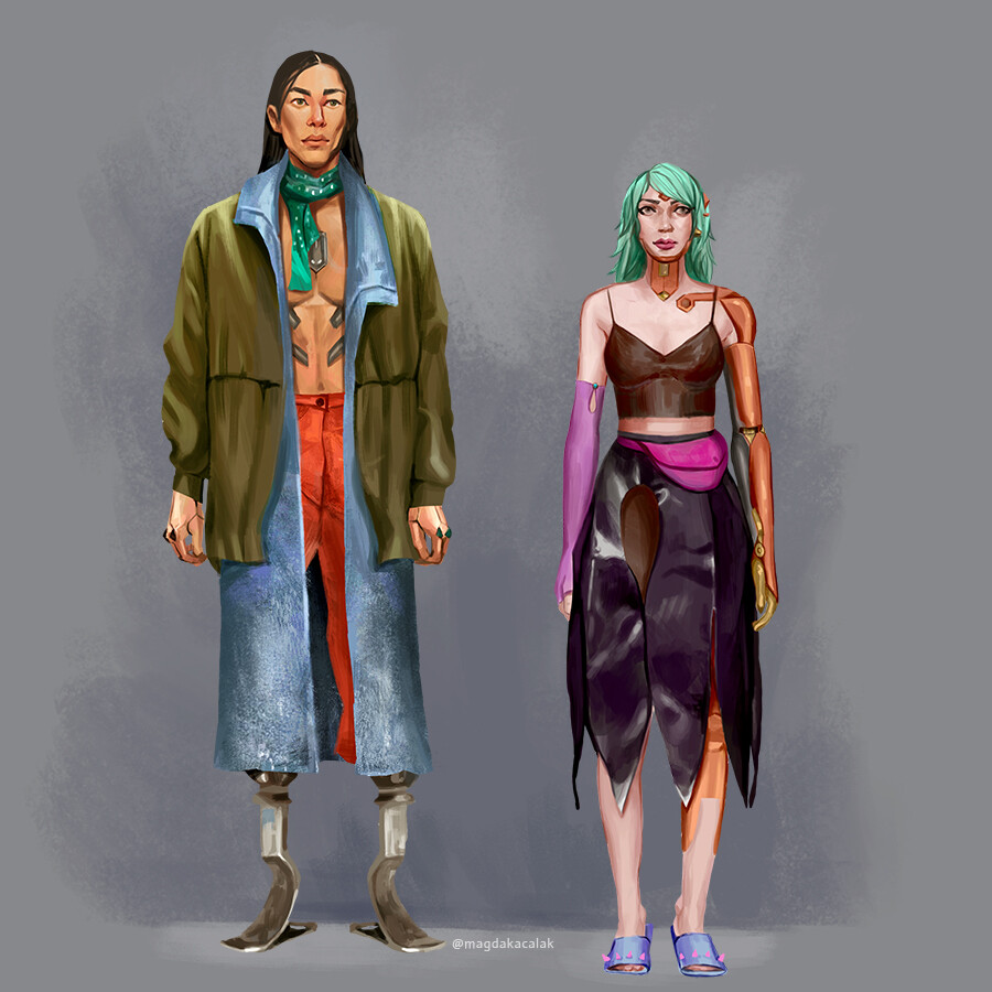 ArtStation - cyberpunk couple