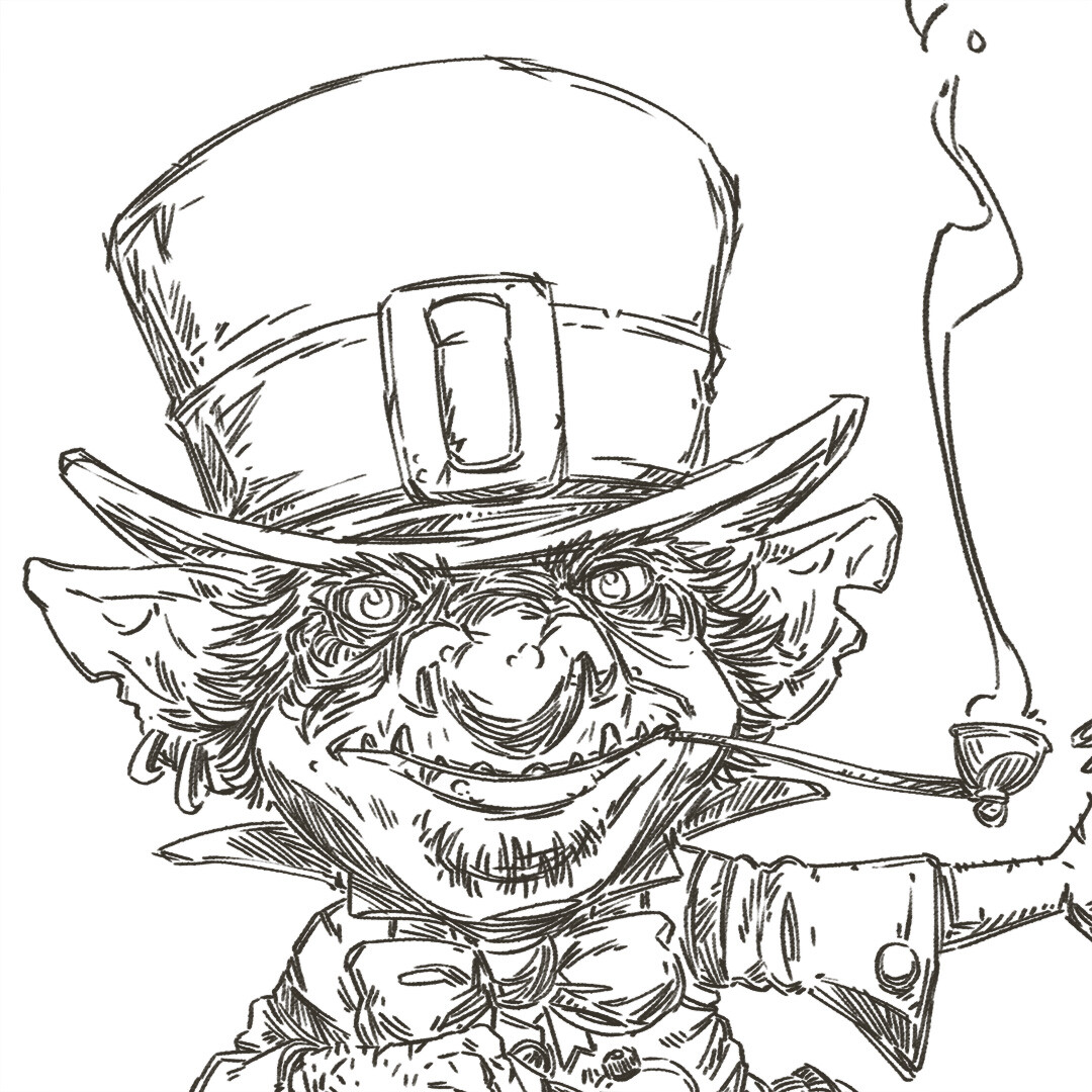 scary leprechaun coloring pages