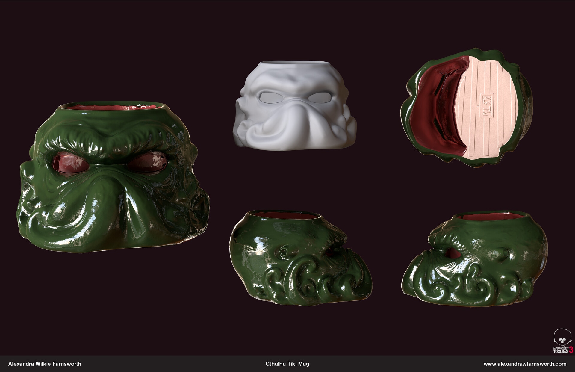 Alexandra Farnsworth - Cthulhu Tiki Mug