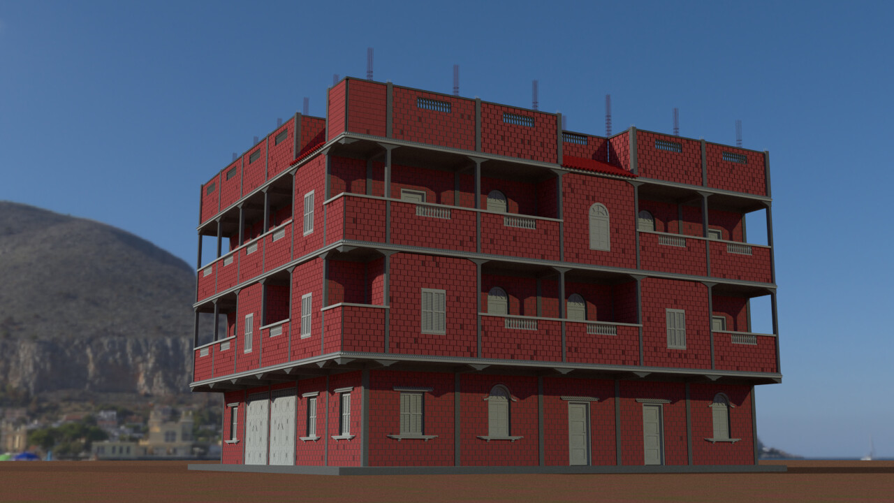 ArtStation - 3d model building