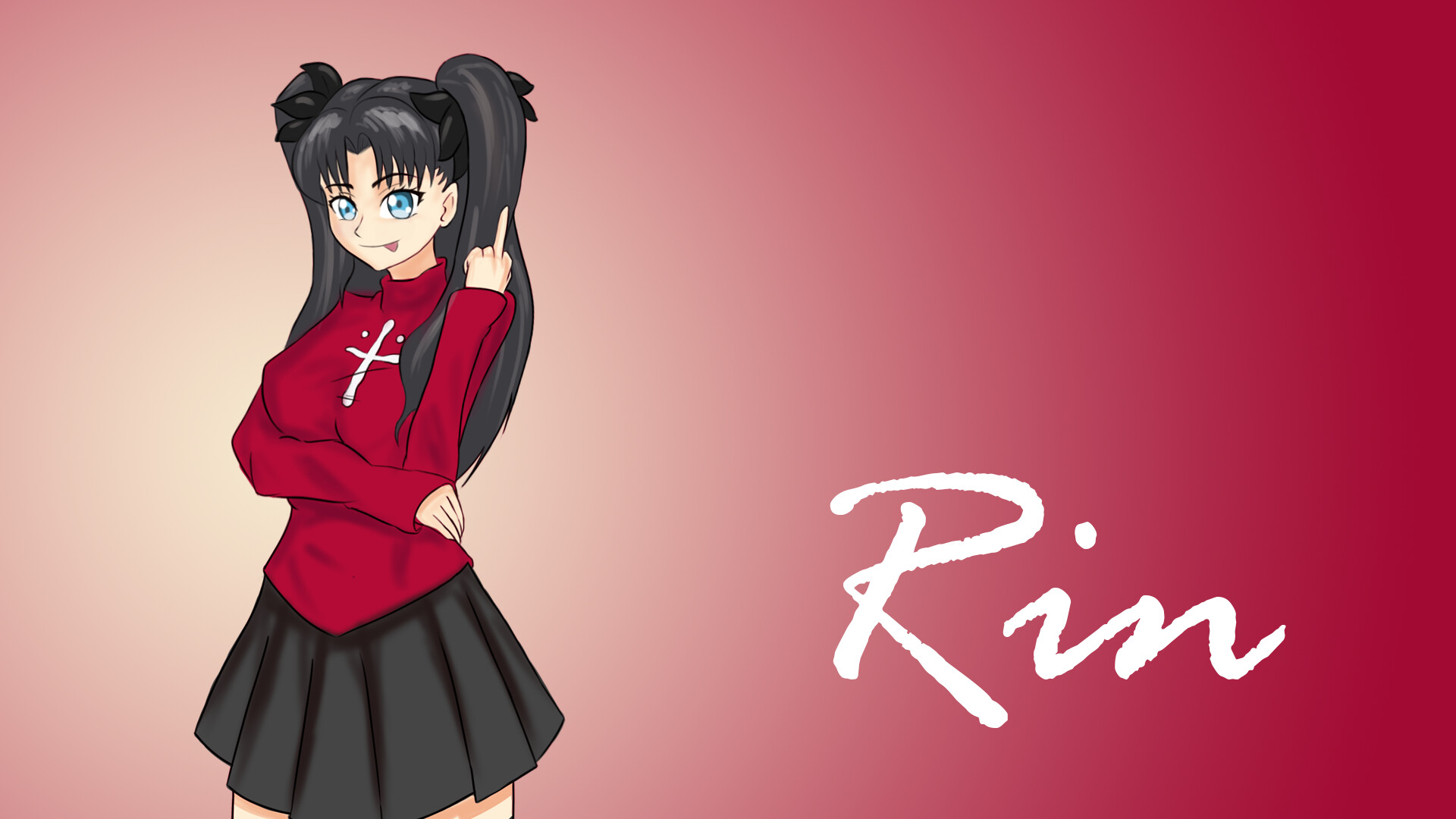 ArtStation - Rin Tohsaka - Fanart
