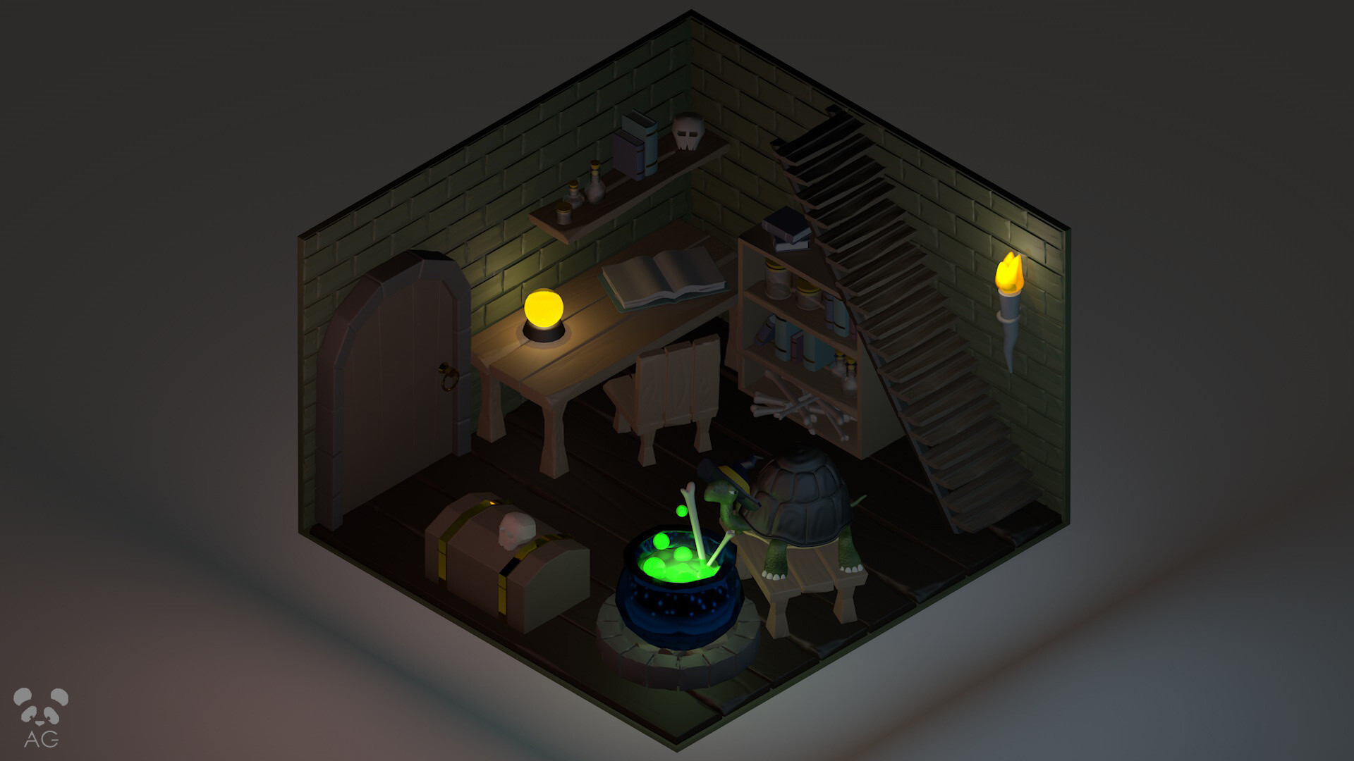 ArtStation - The witch turtle