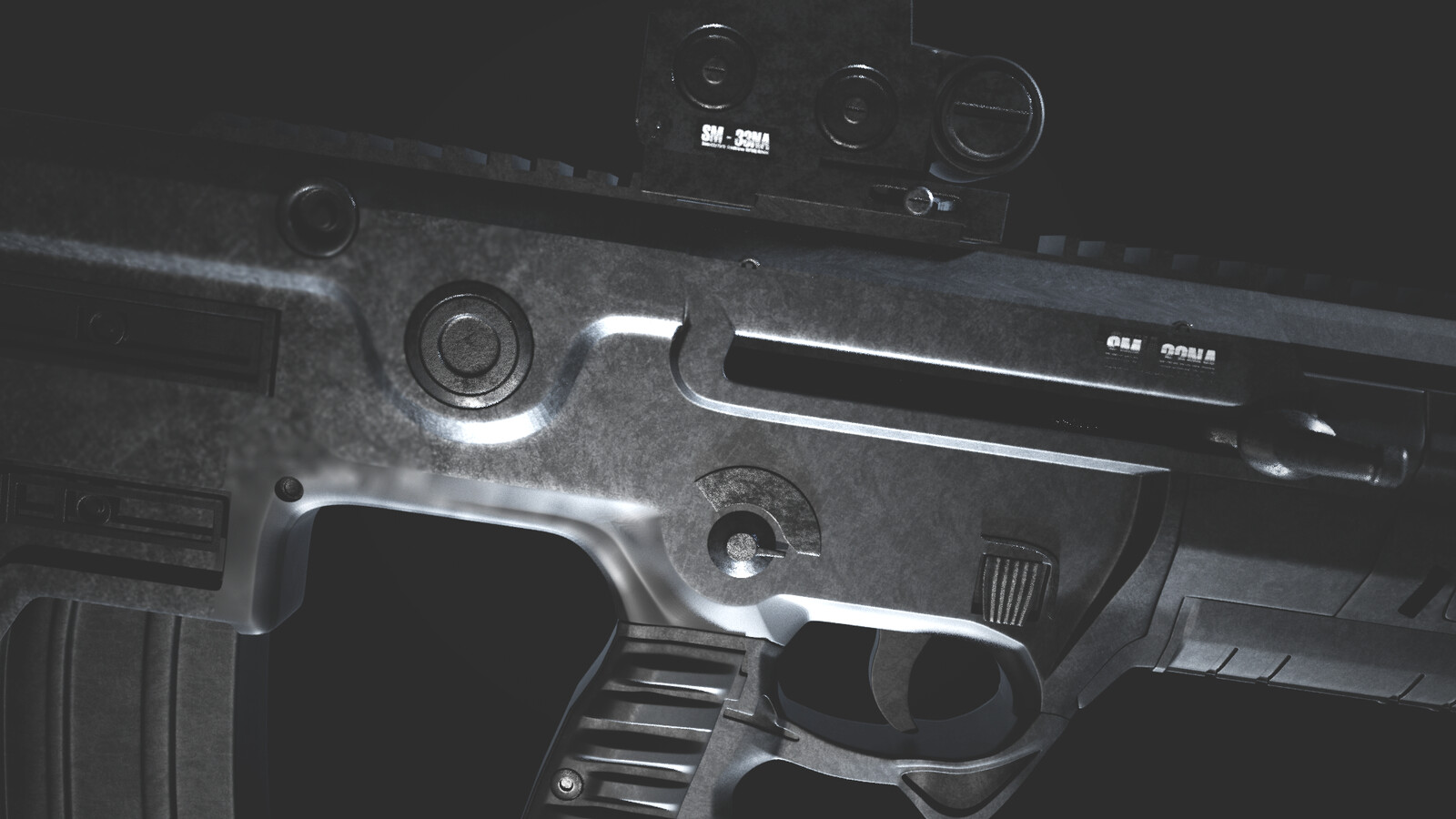 Mazgin Osman - IWI X95 Modeling and texturing