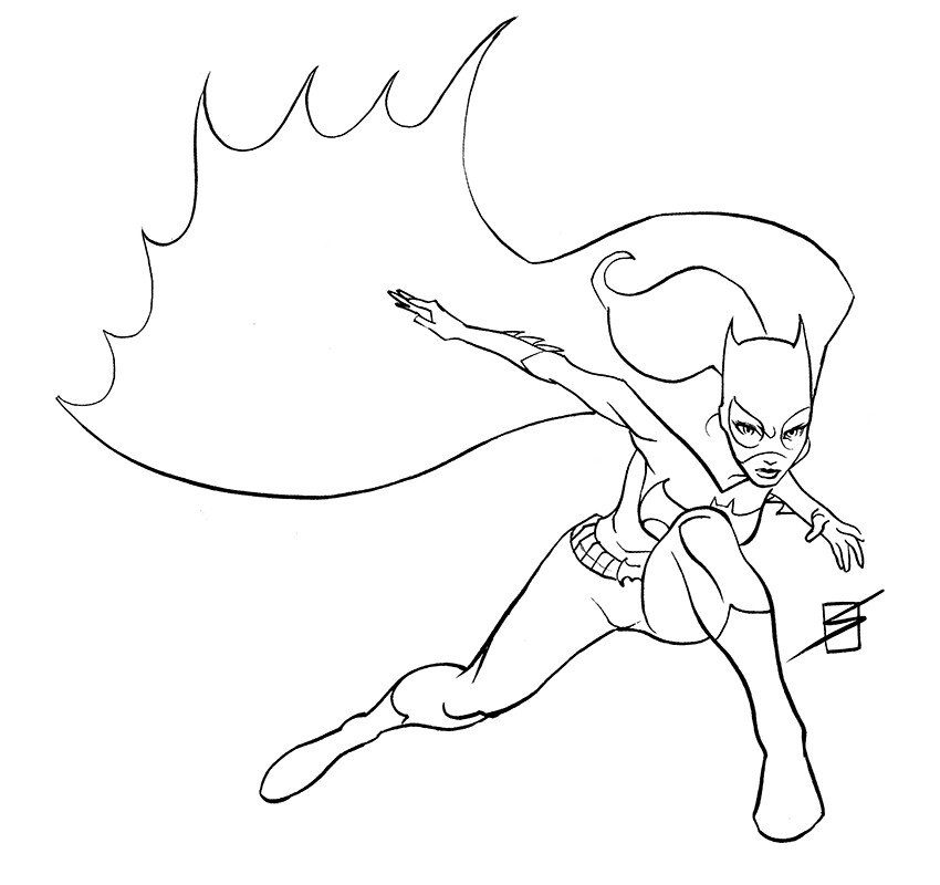 coloring pages batgirl