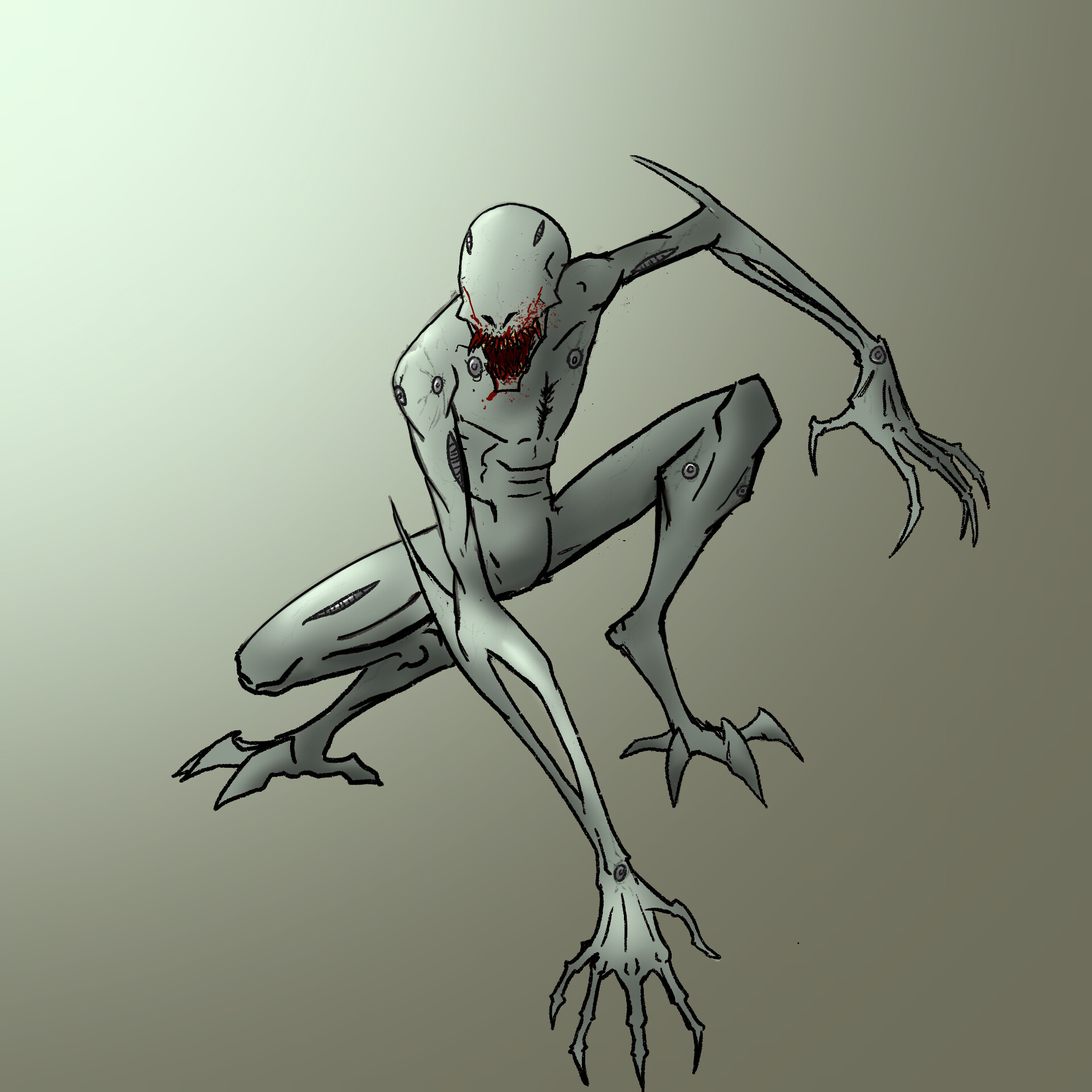 alien creature artstation