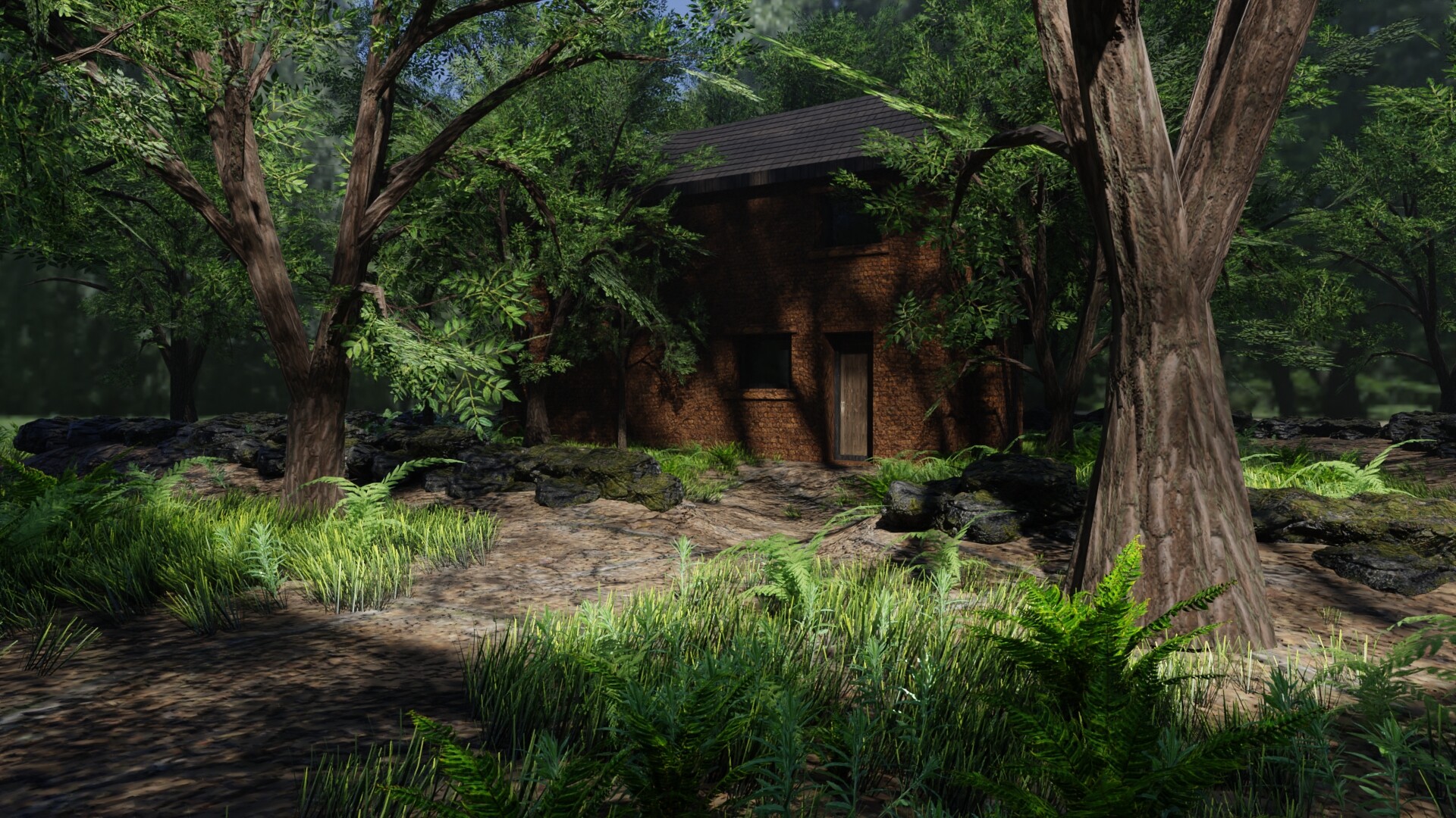 ArtStation - Forest House Scene