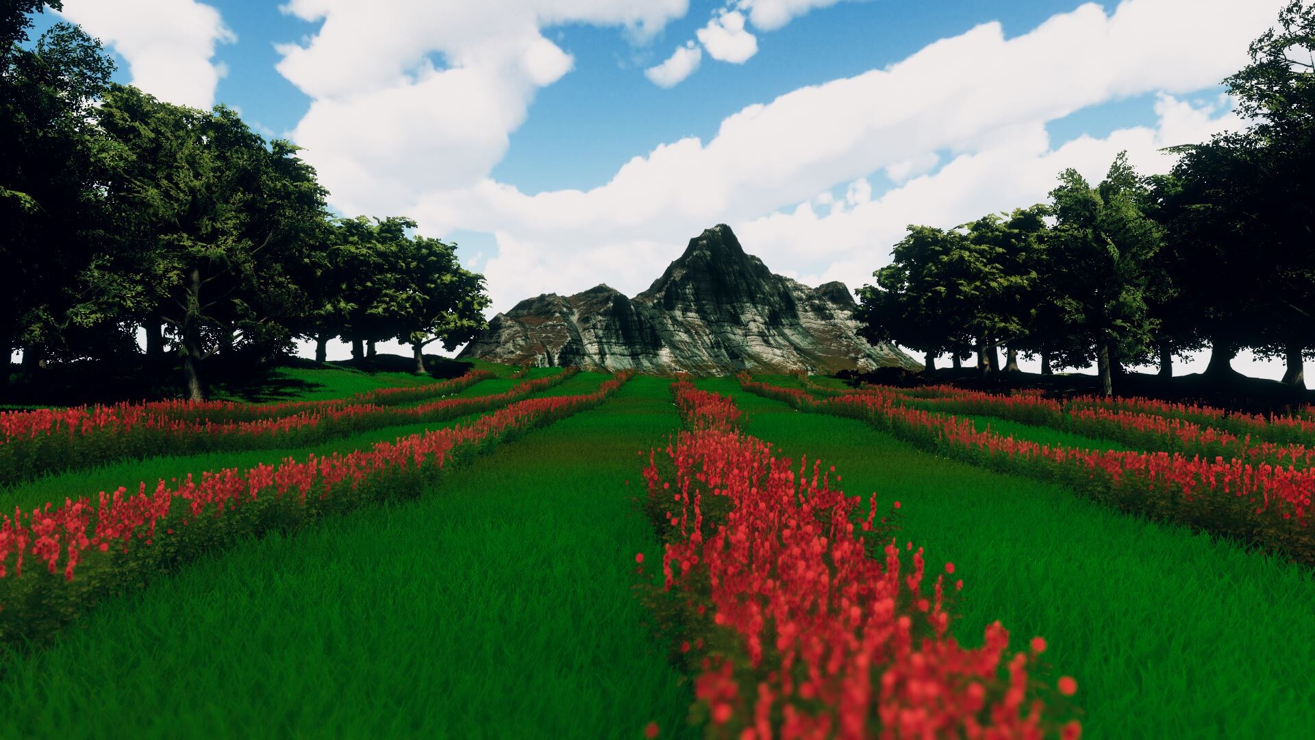 ArtStation - Flower field