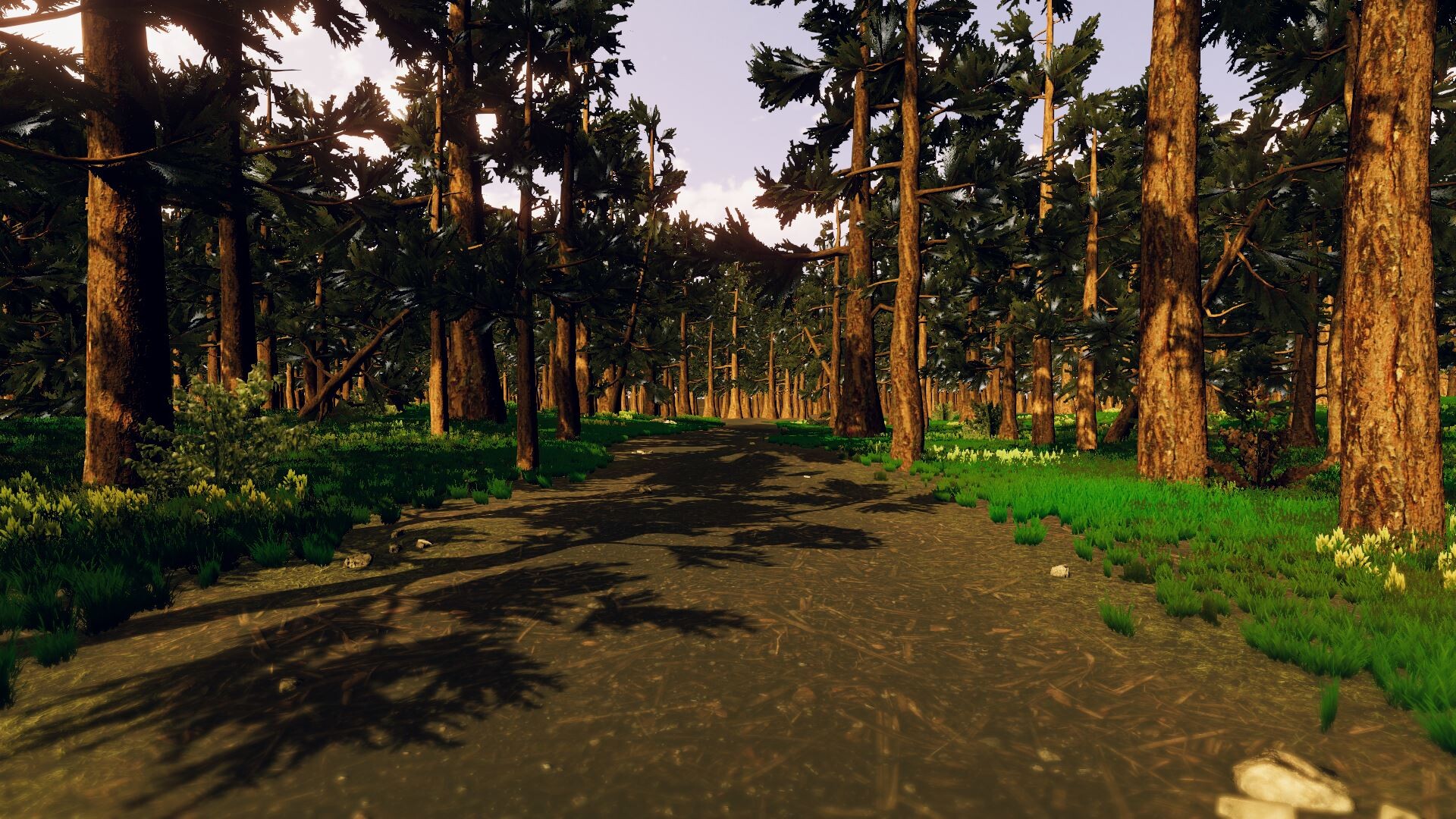 ArtStation - Sunset forest