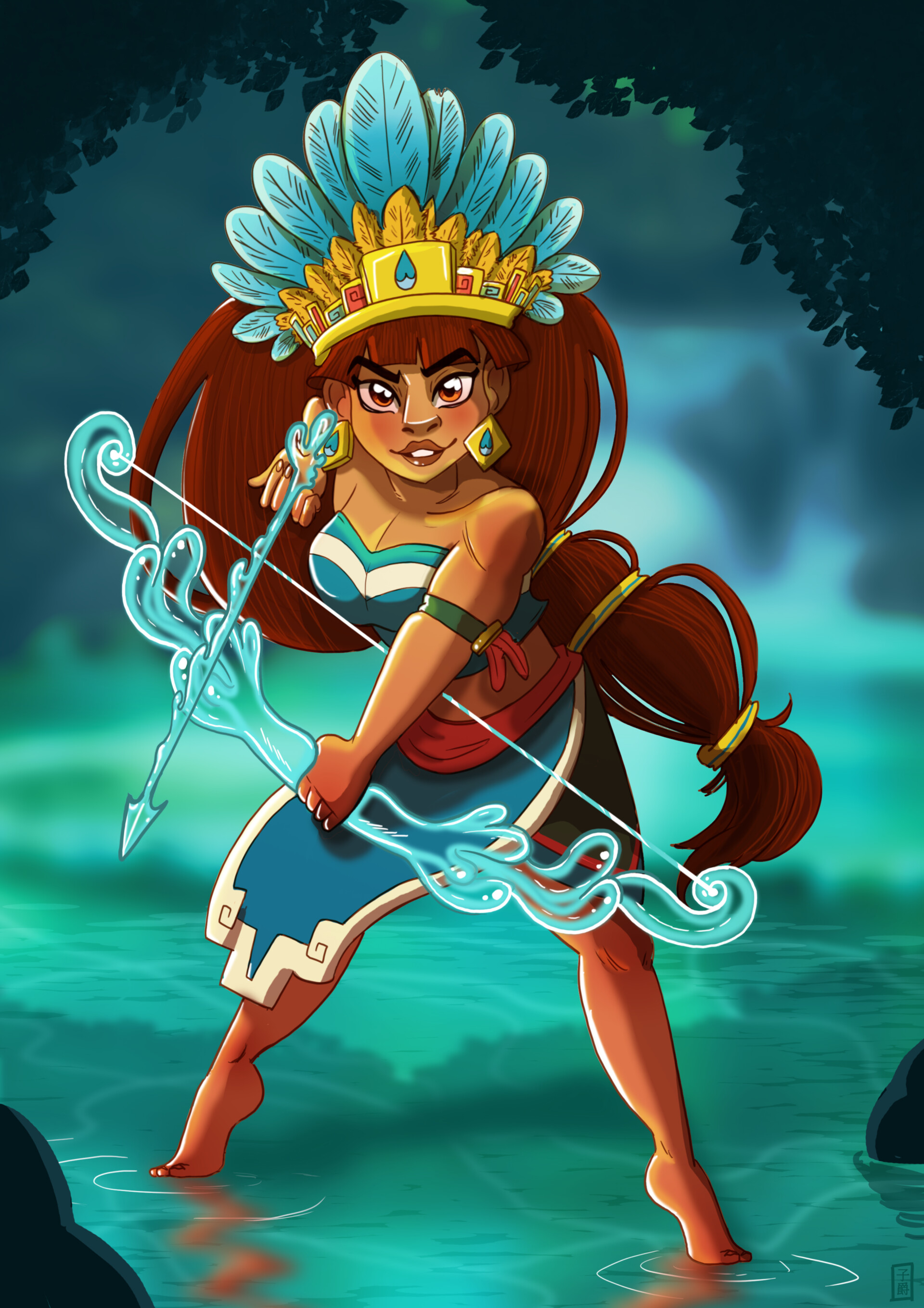 ArtStation - Aztec Warrior Atlahua