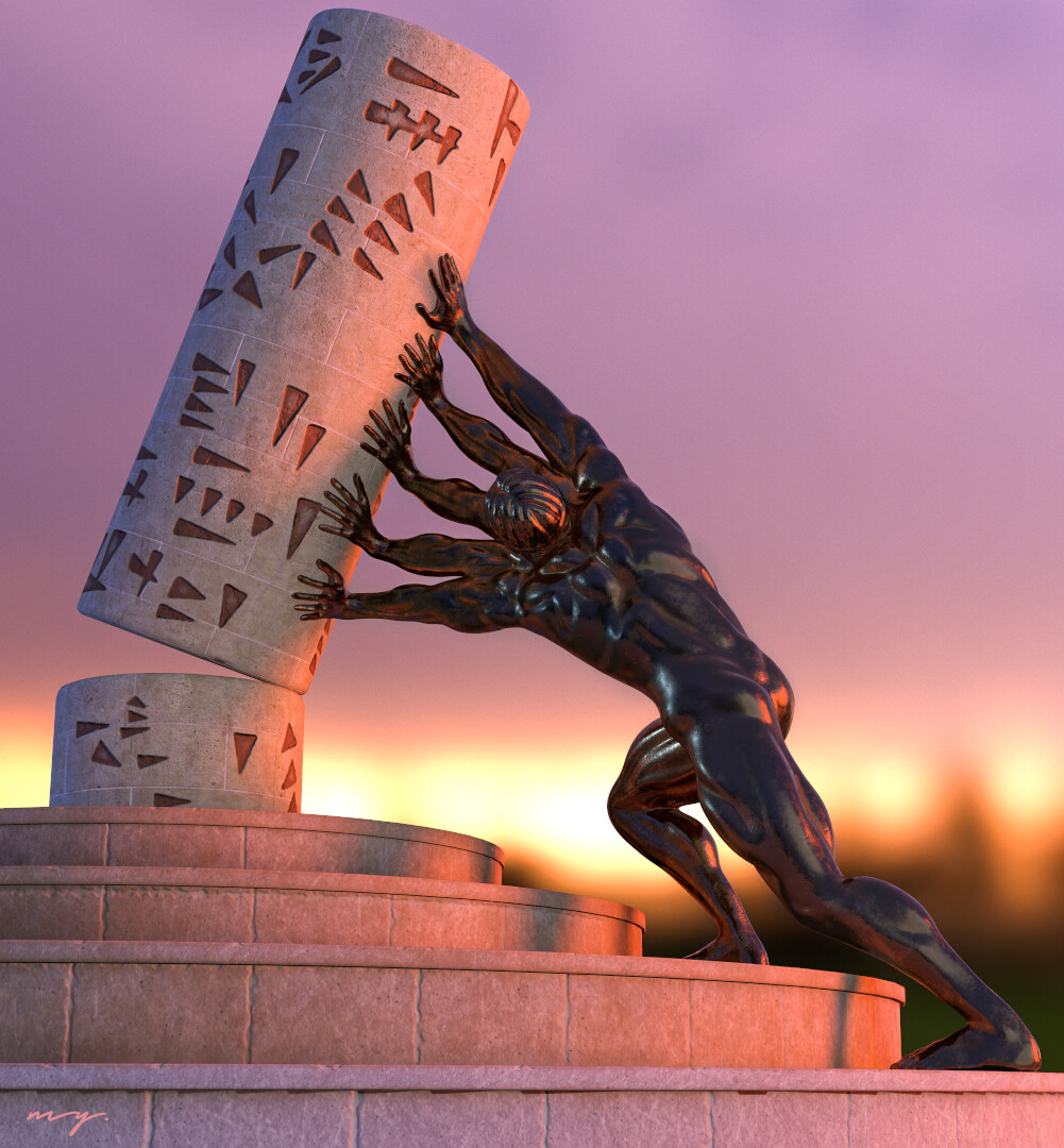 Muslim Younis - Save Iraqi culture monument 3d model