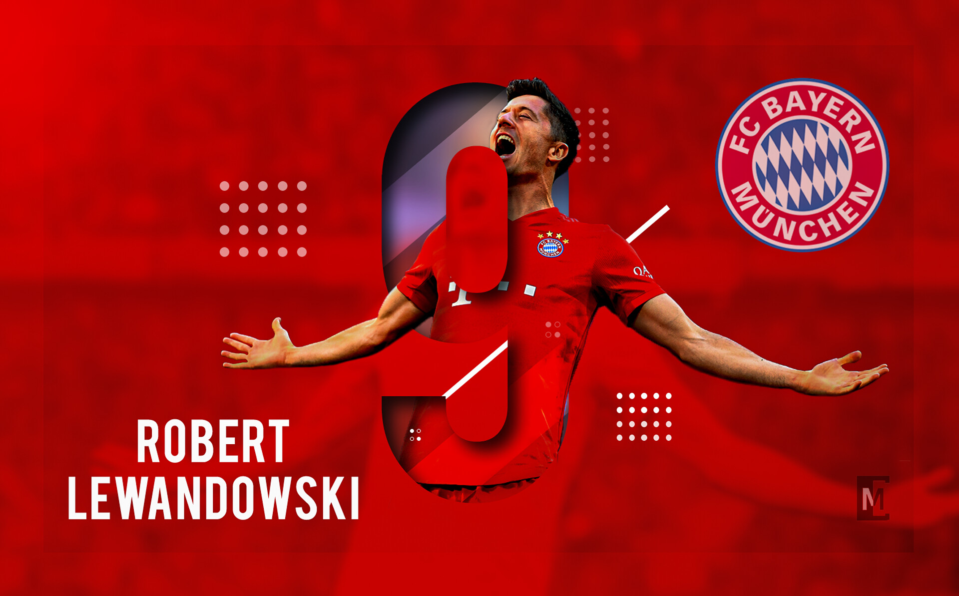 ArtStation - Robert Lewandowski Design Football Player