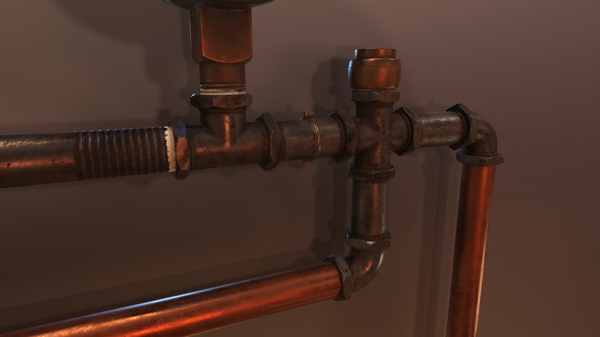 ArtStation - Modular Pipes - (Horror Corridor)