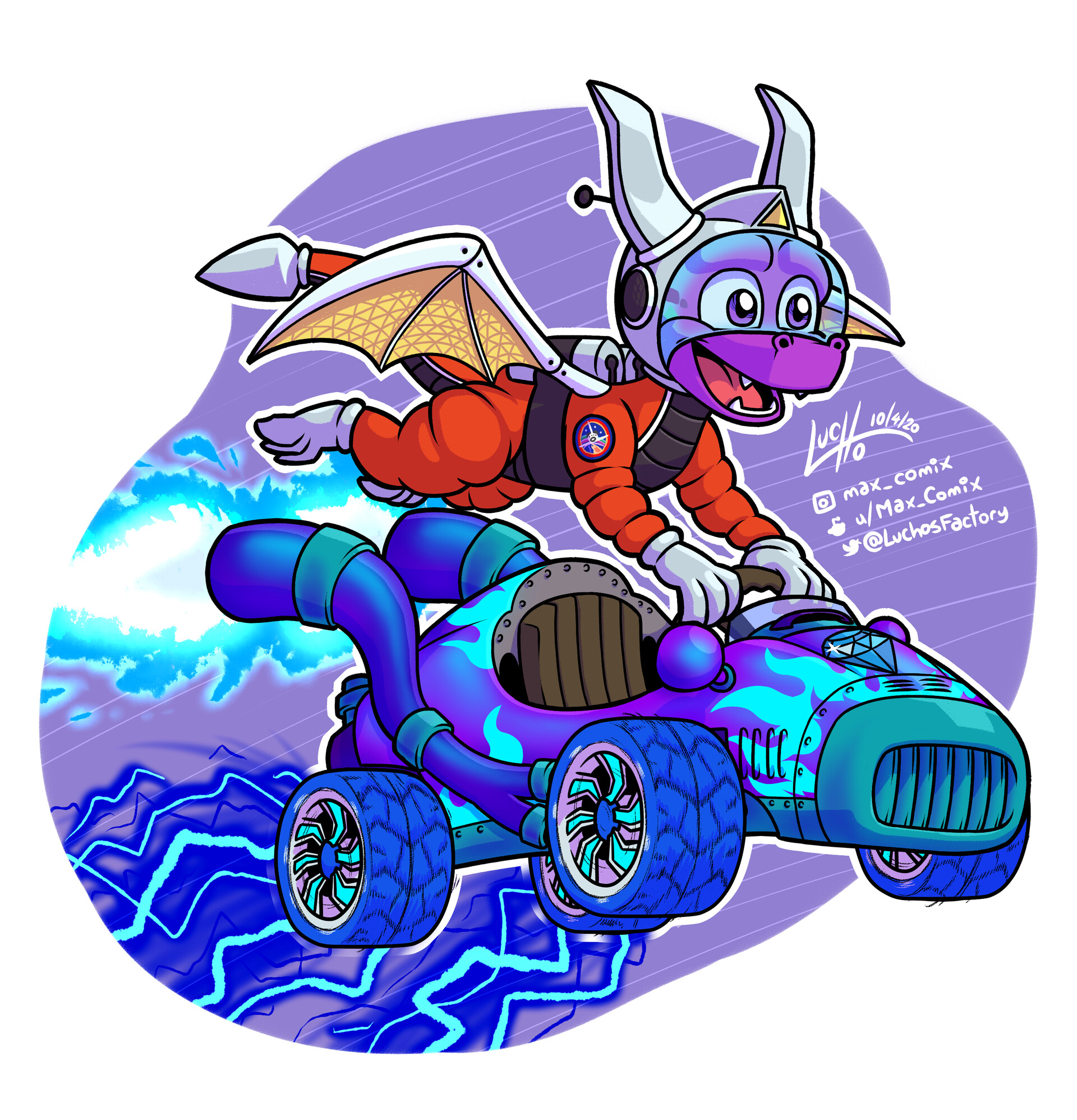ArtStation - Crash Team Racing - Spyro The Dragon [COMMISSION/FAN ART]