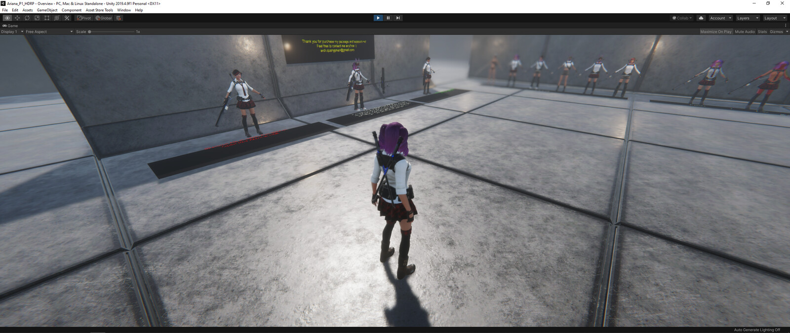 Quang Phan - Ariana Character UE4/Unity5