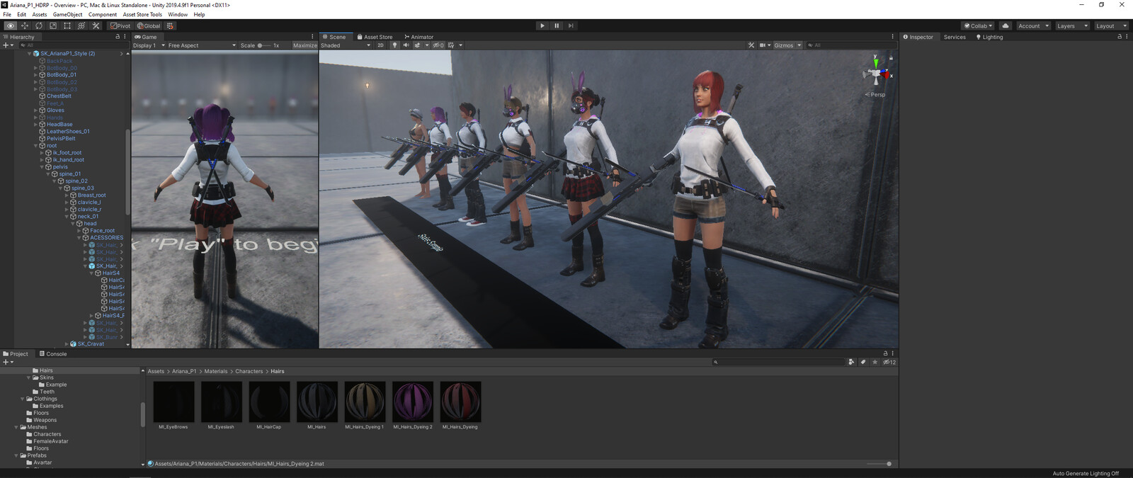 Quang Phan - Ariana Character UE4/Unity5