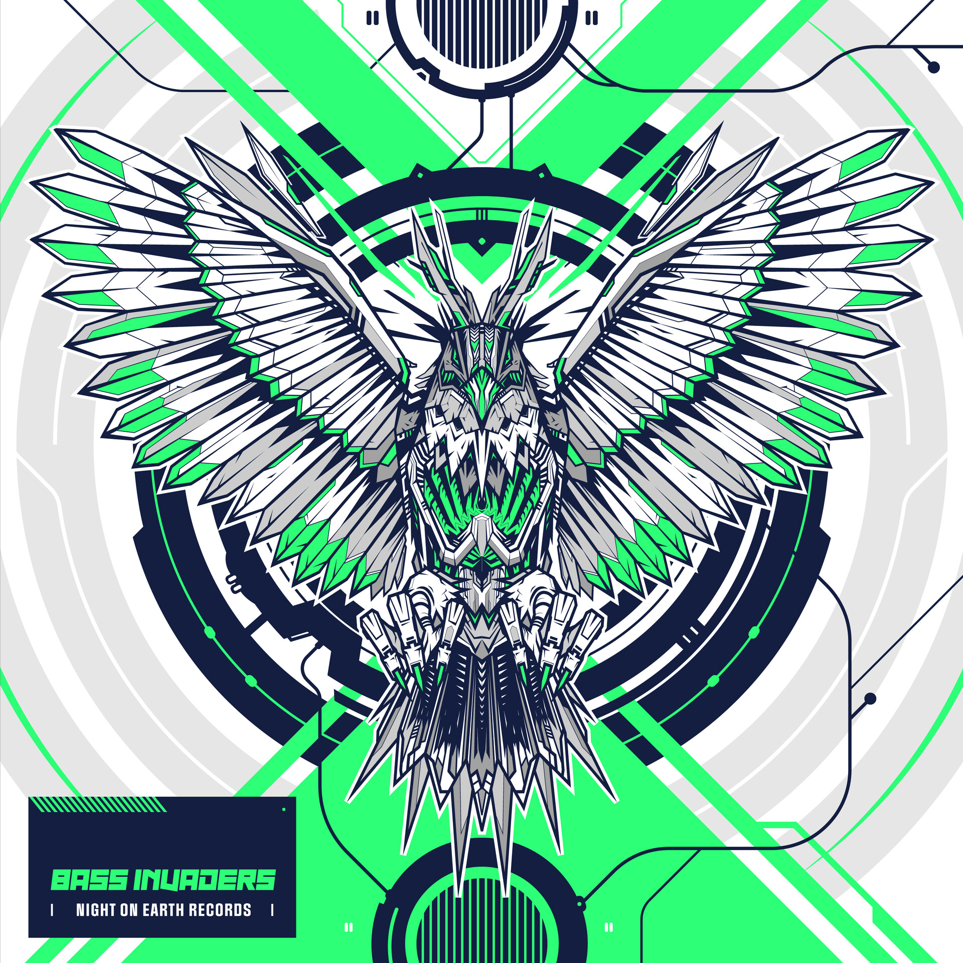 ArtStation - Cover Art - Bass Invaders EP