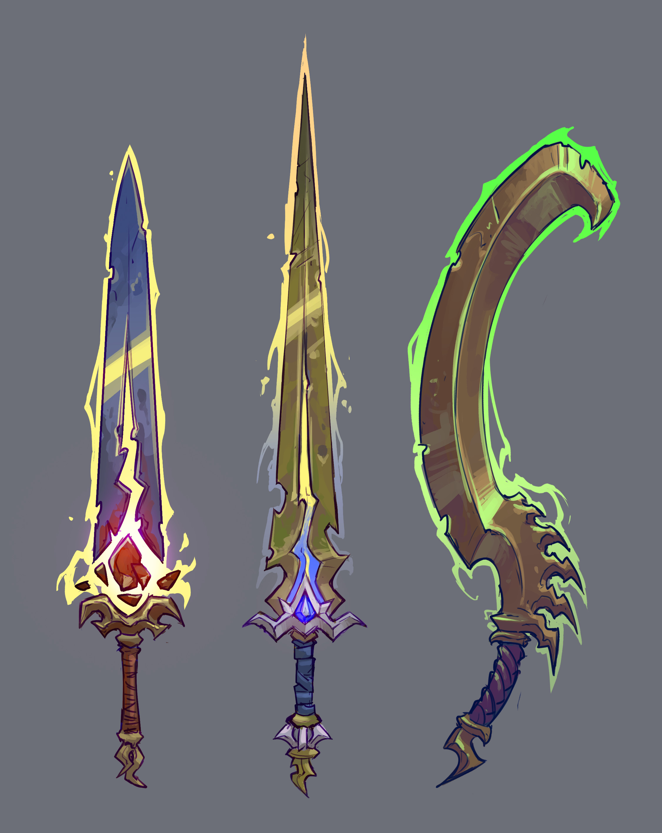 Moniek Schilder - Concept Artist - A whole Lot of Swords!
