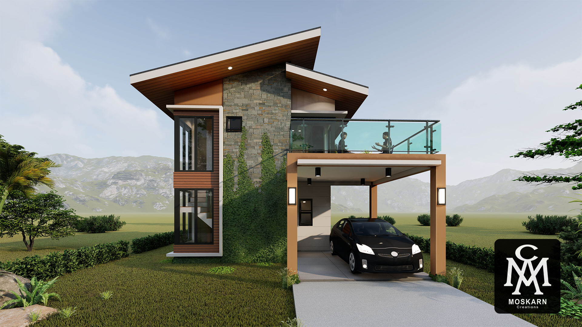 Simple Filipino 2 Storey House Design