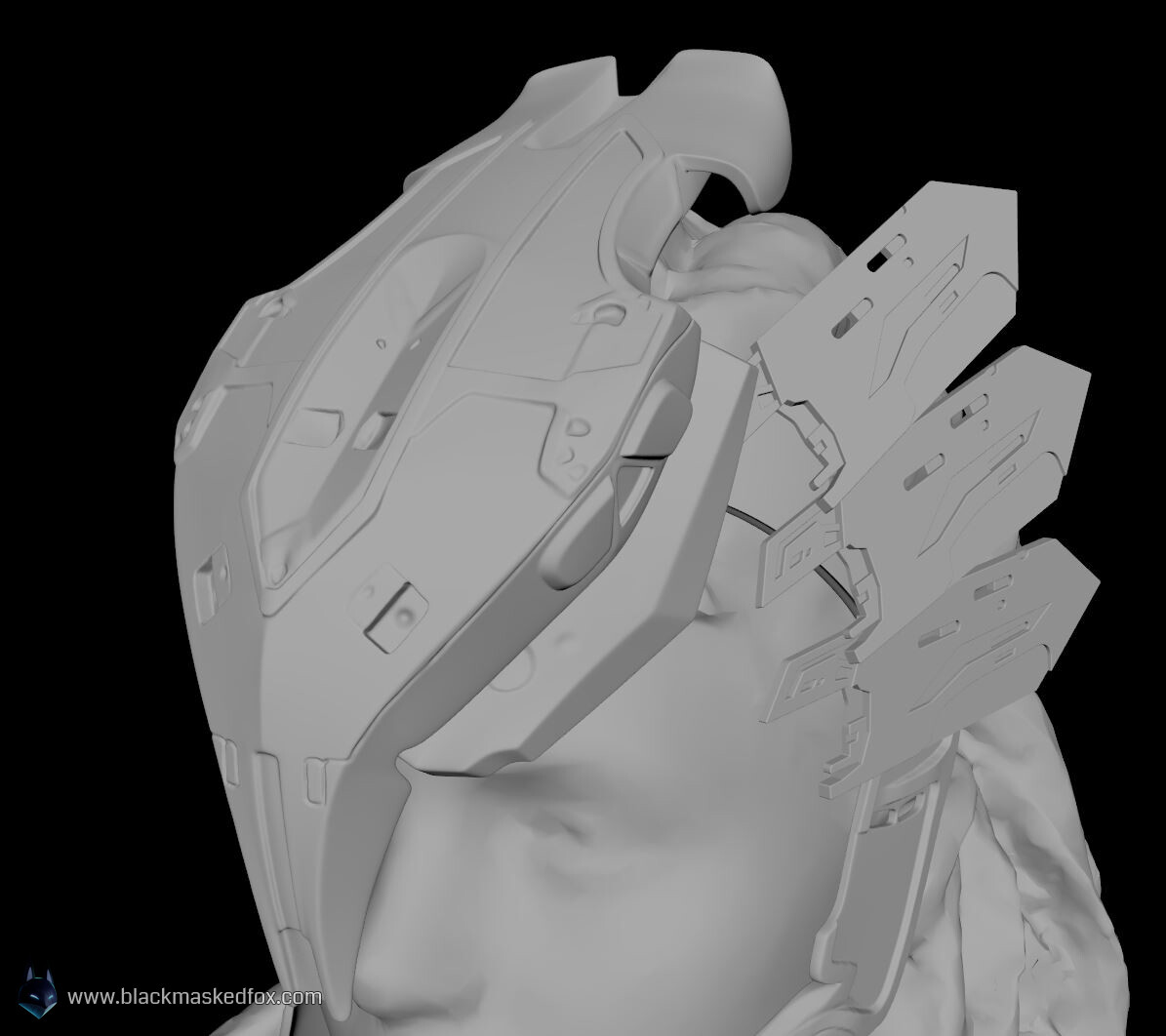 Jakob Jonathan Schwarz - Shadow Stalwart Headpiece, 3D Model Fanart