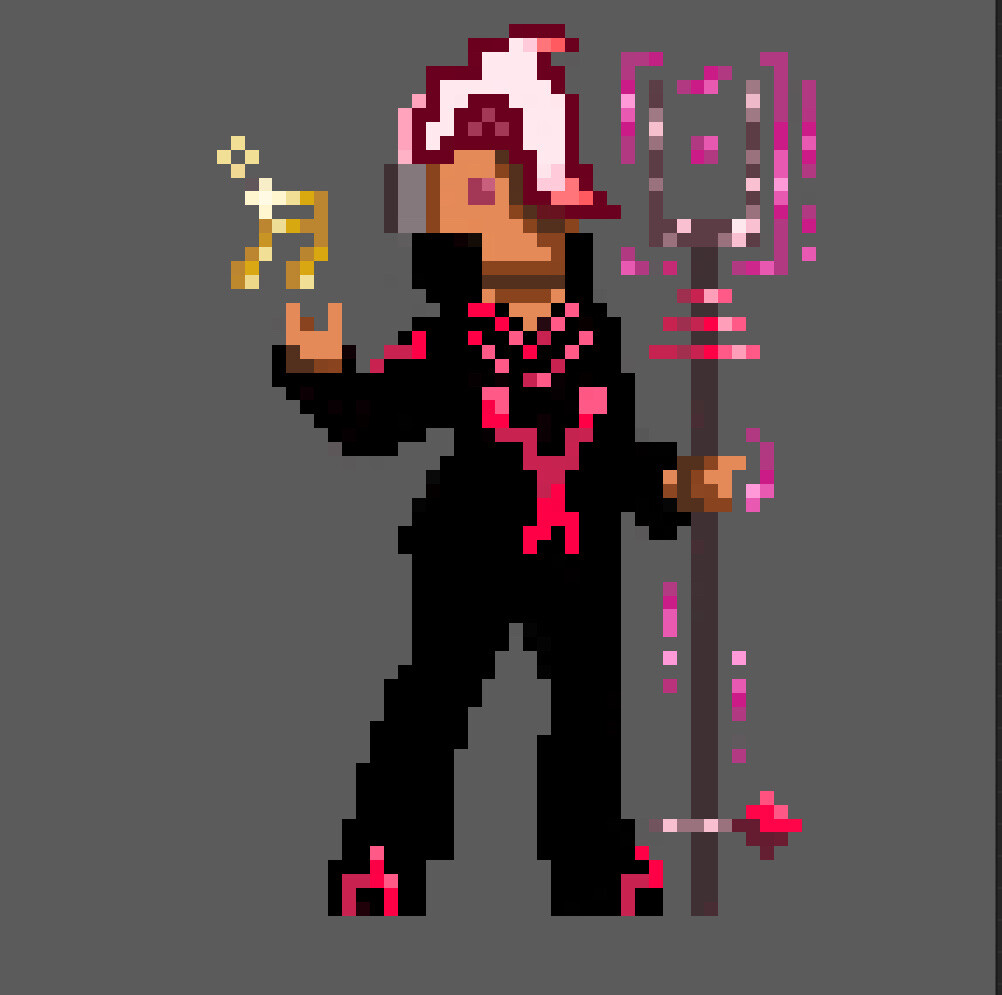 ArtStation - Pixel character art, unfinished project